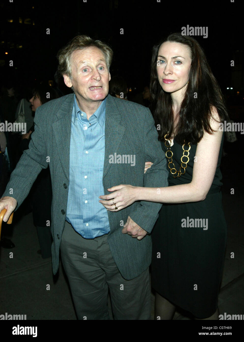 Director Max Stafford-Clark and wife Stella Faheely Opening night of ...