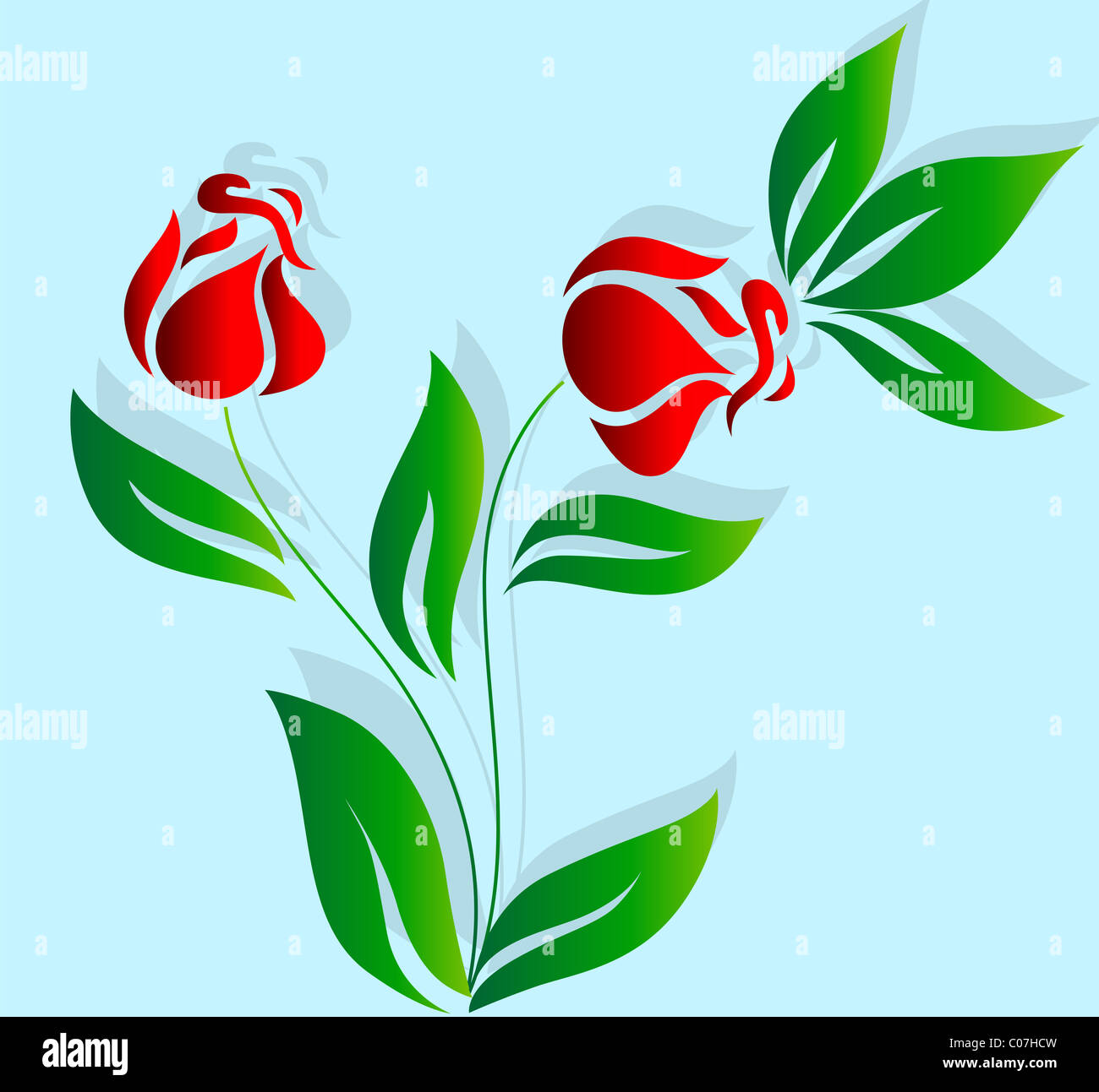 Digital image of buds. The artist is experiencing the beauty tiny bud ...