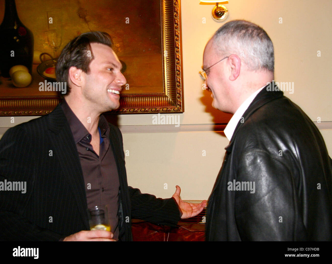 Christian Slater and Terry Johnson Swimming With Sharks after show ...