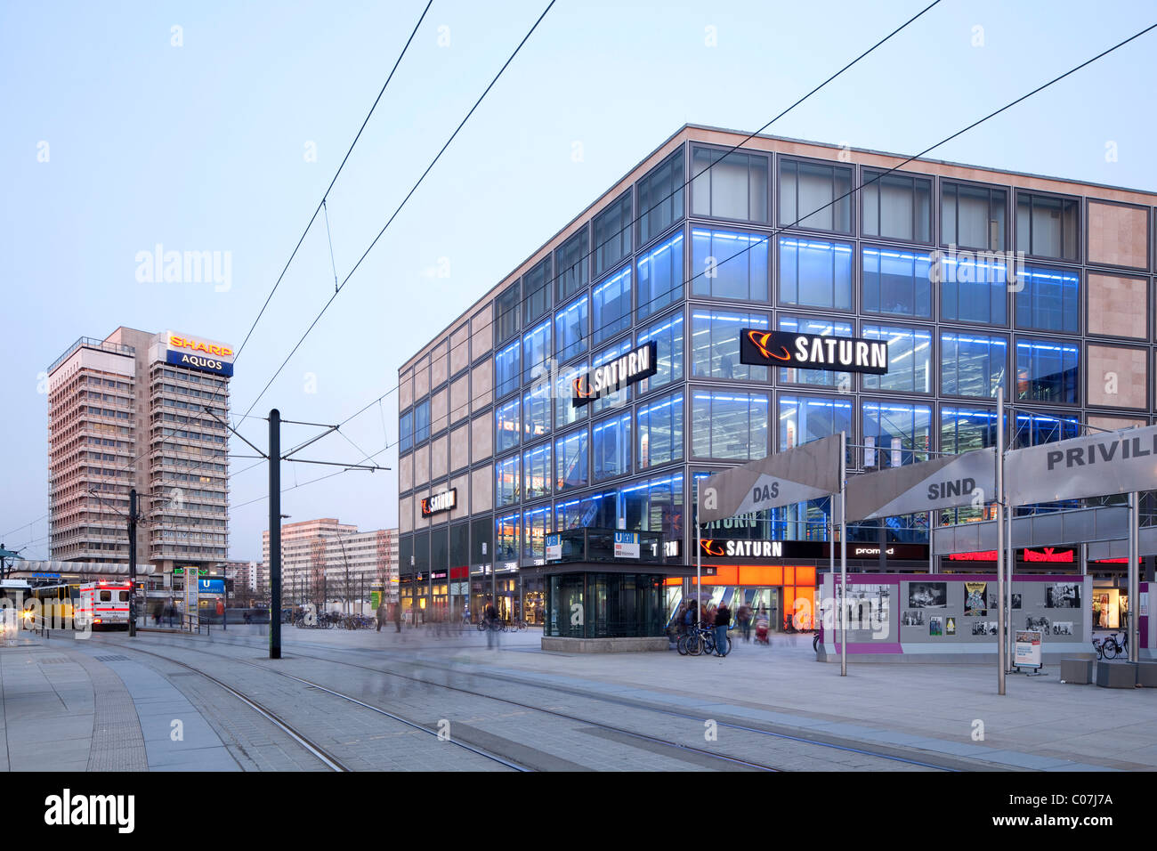 Saturn department store on Alexanderplatz, Berlin-Mitte, Berlin ...