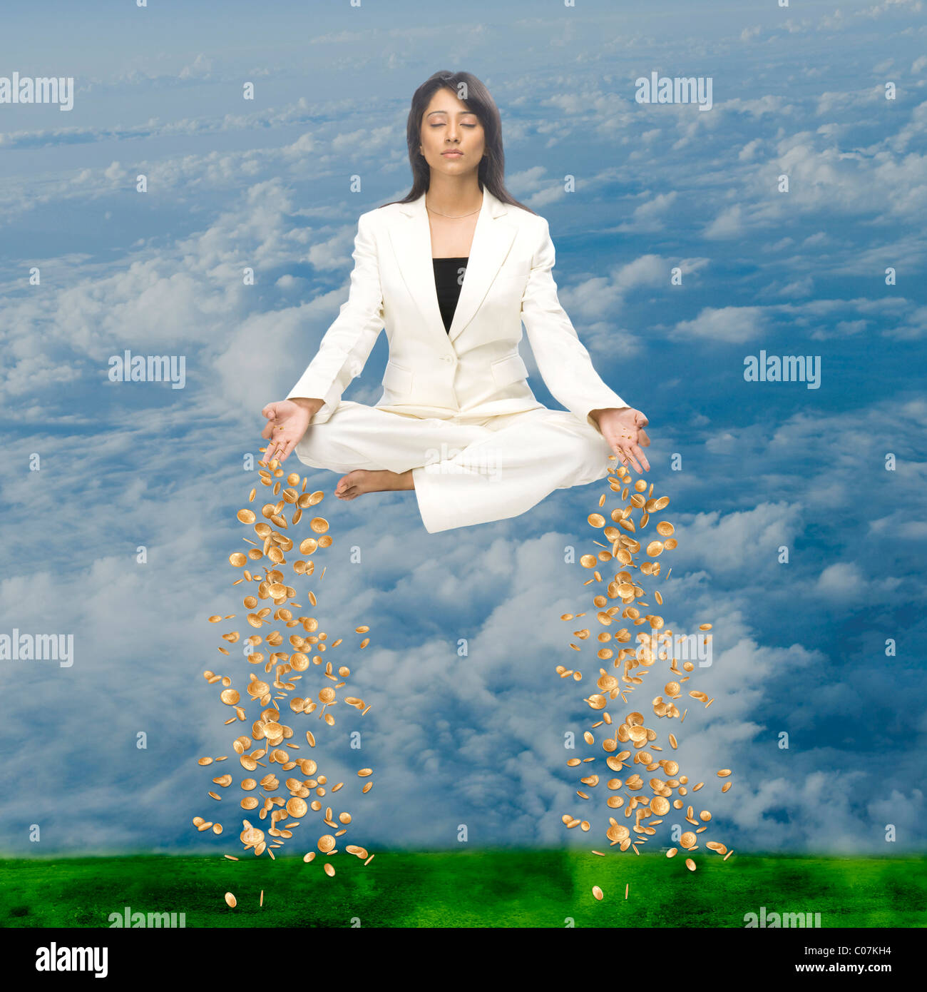 Money falling hi-res stock photography and images - Alamy