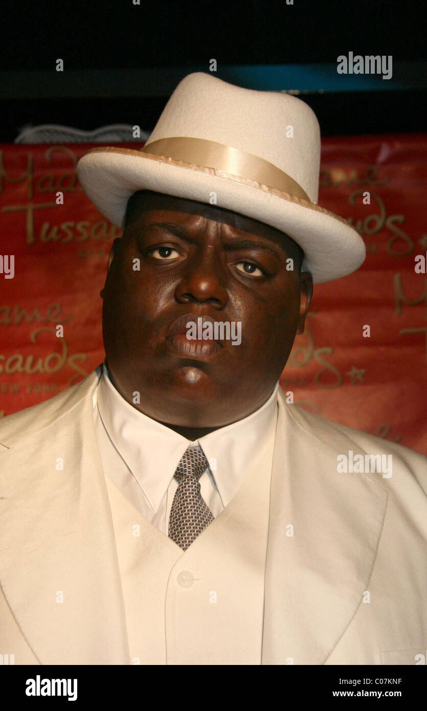 Biggie Smalls' (aka The Notorious B.I.G.) waxwork Waxwork unveiling for ...