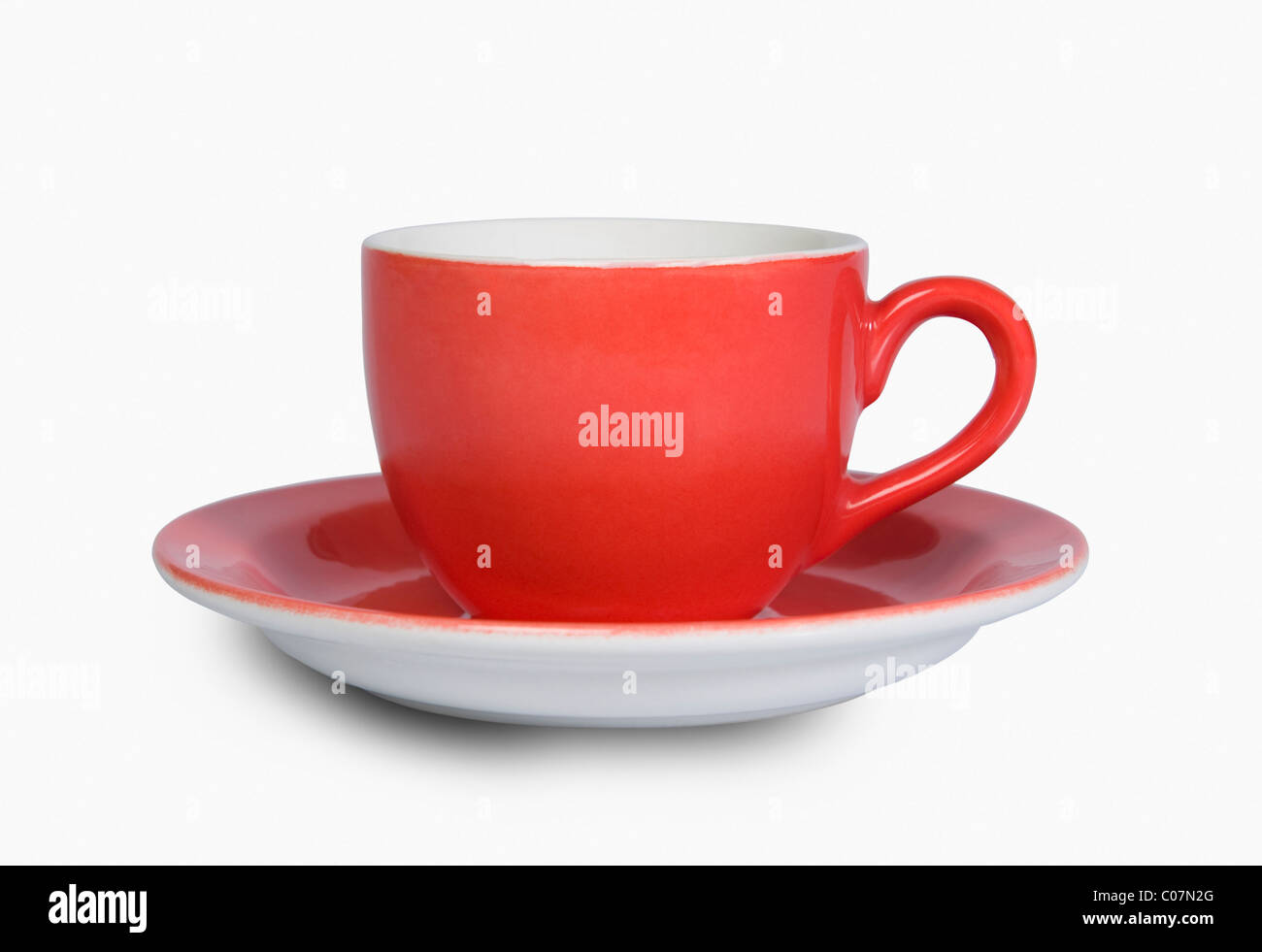 Close-up of a tea cup with a saucer Stock Photo - Alamy