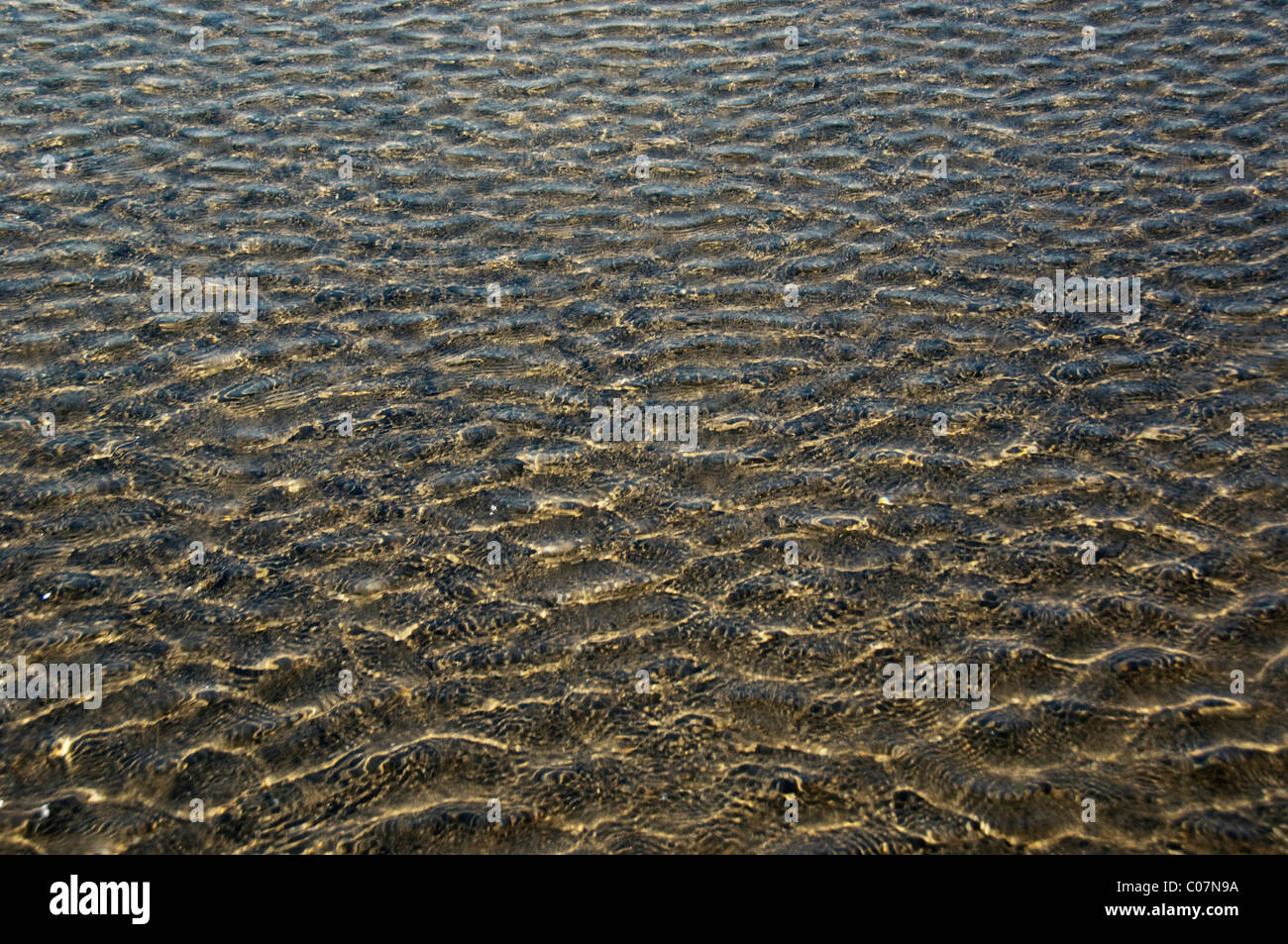 Rippled pattern on a water surface, Goa, India Stock Photo - Alamy