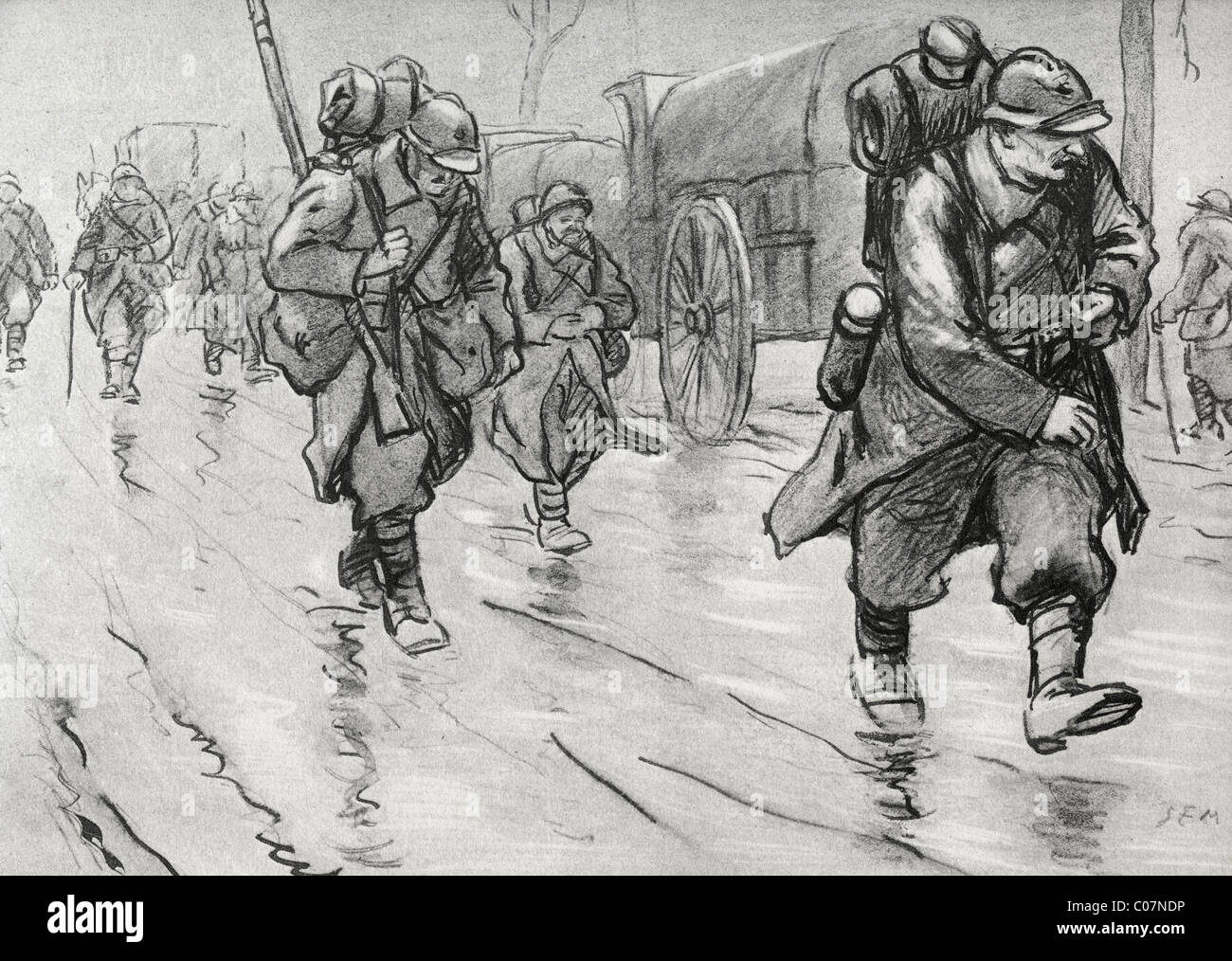 SEM - (Georges Goursat) French illustrator First world war soldiers ...