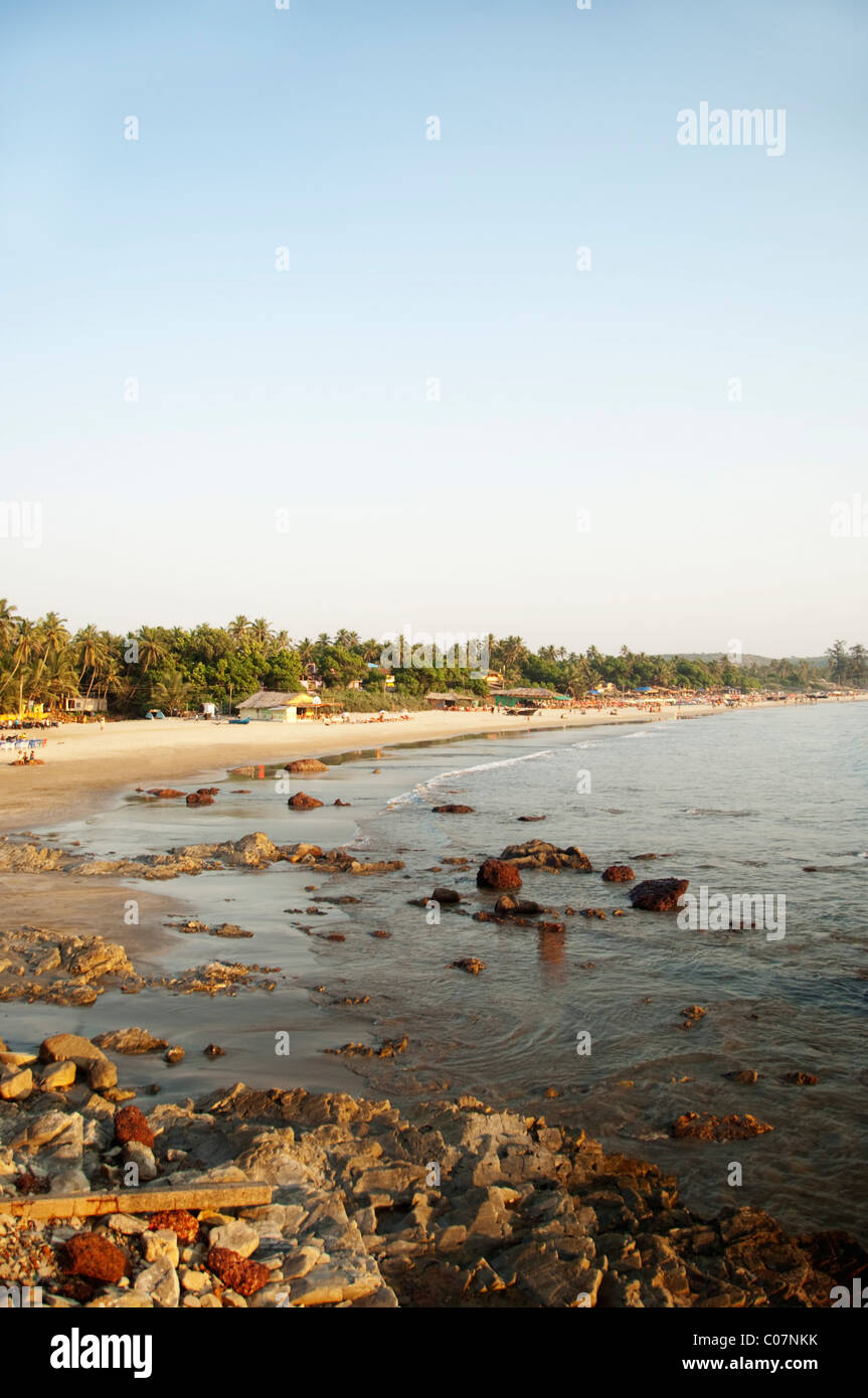 Rocks on the beach, Goa, India Stock Photo - Alamy