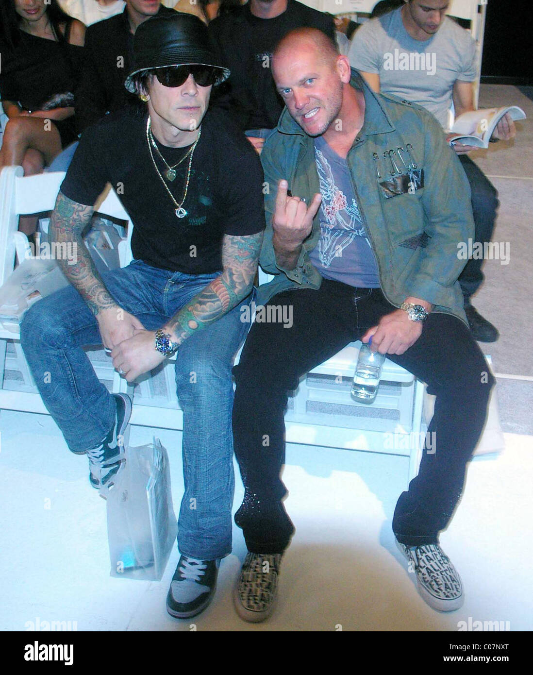 Billy Morris and Guest Mercedes-Benz Fall 2007 LA Fashion Week at ...