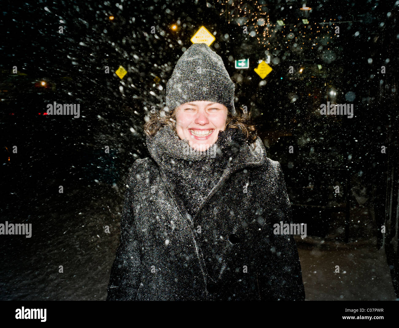 Blizzard in new york hi-res stock photography and images - Alamy