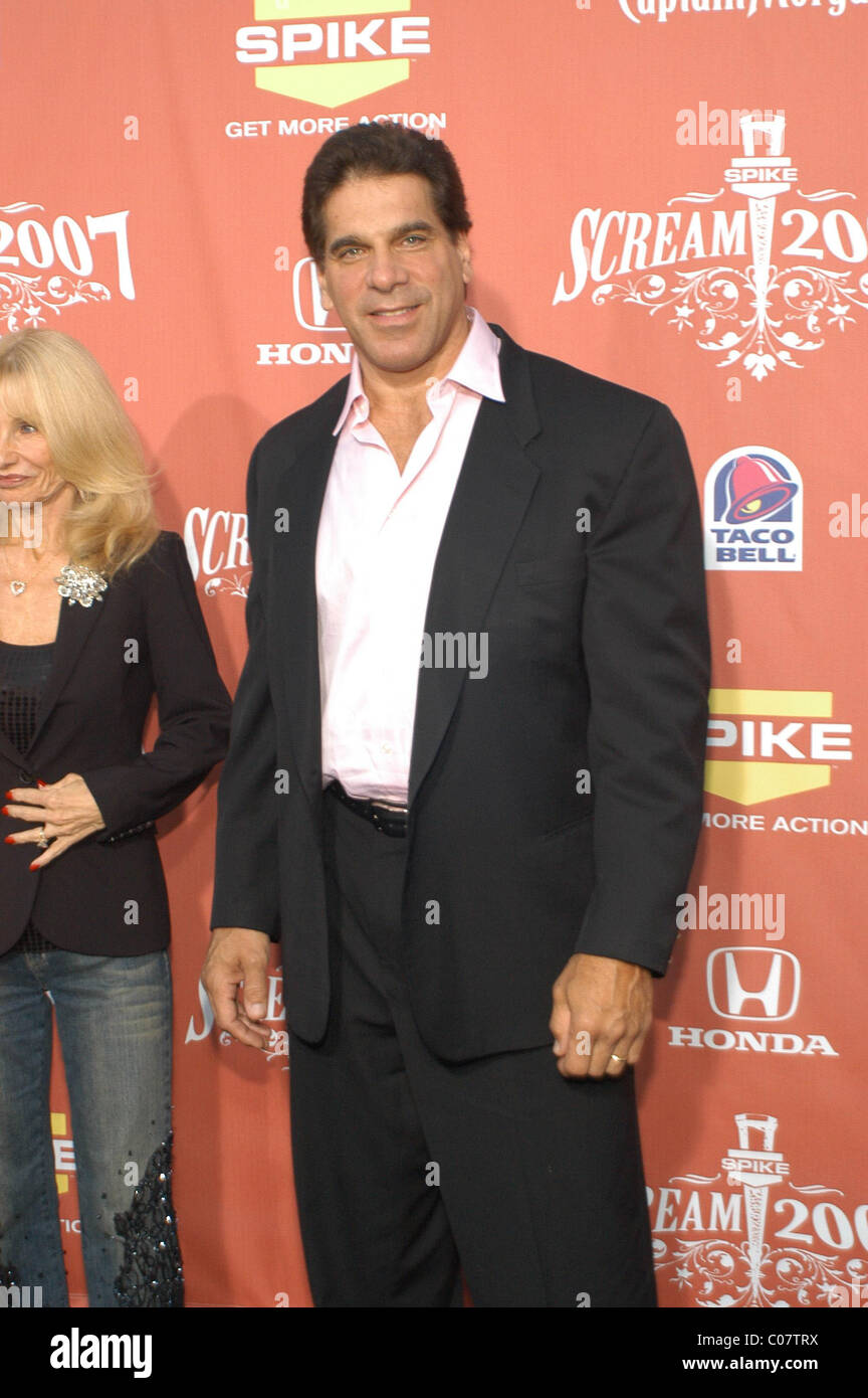 Lou Ferrigno and wife Spike TV presents the second annual 'Scream 2007 ...