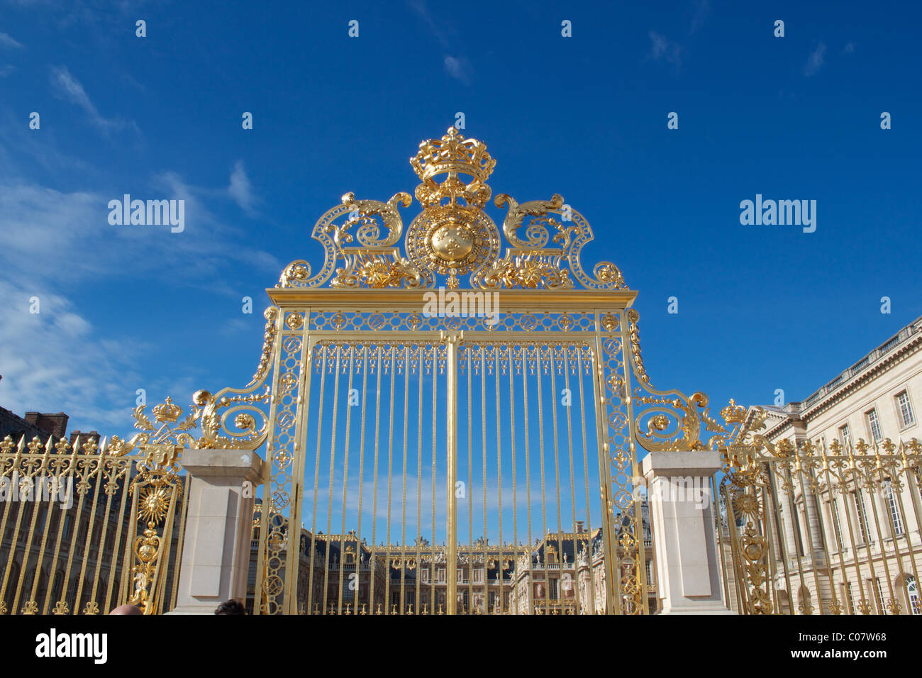Versailles Golden Gate Stock Photo - Alamy