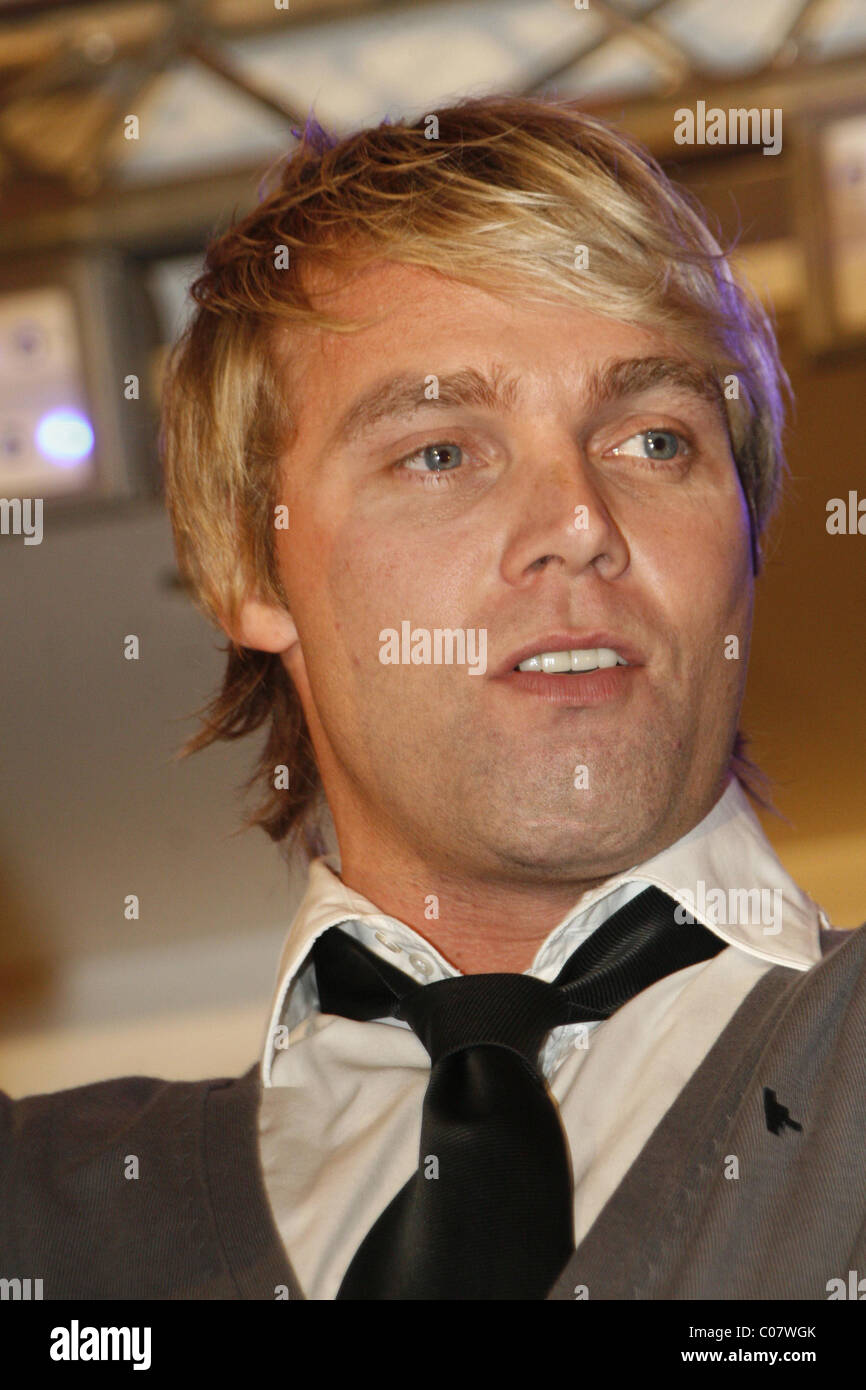 Andrew Pemberton Journey South performing on the Orient stage at the Trafford Centre Manchester ...