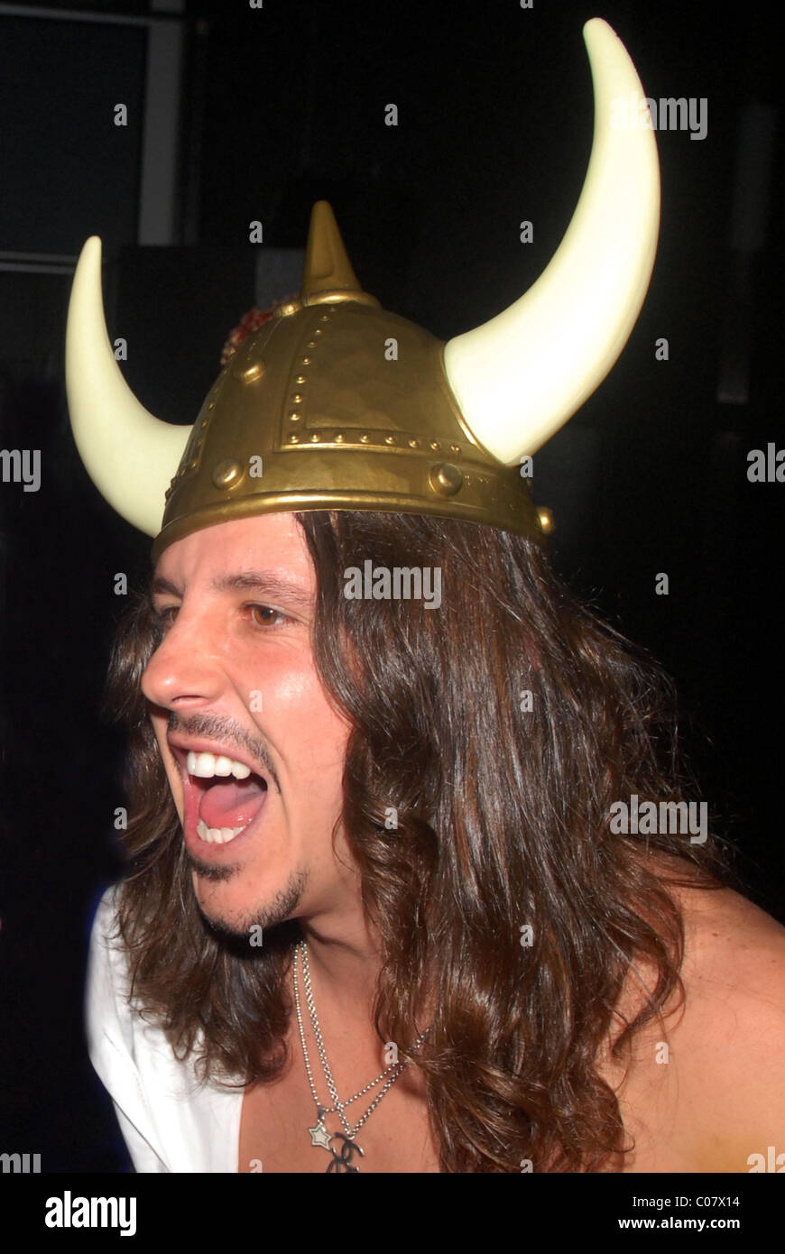 Cisco Adler and friends partying in costume at a Halloween party at ...