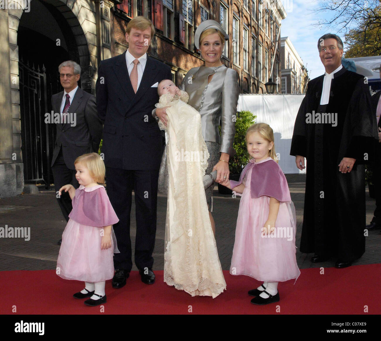 Prince Willem Alexander, Princess Maxima and their children Alexia ...