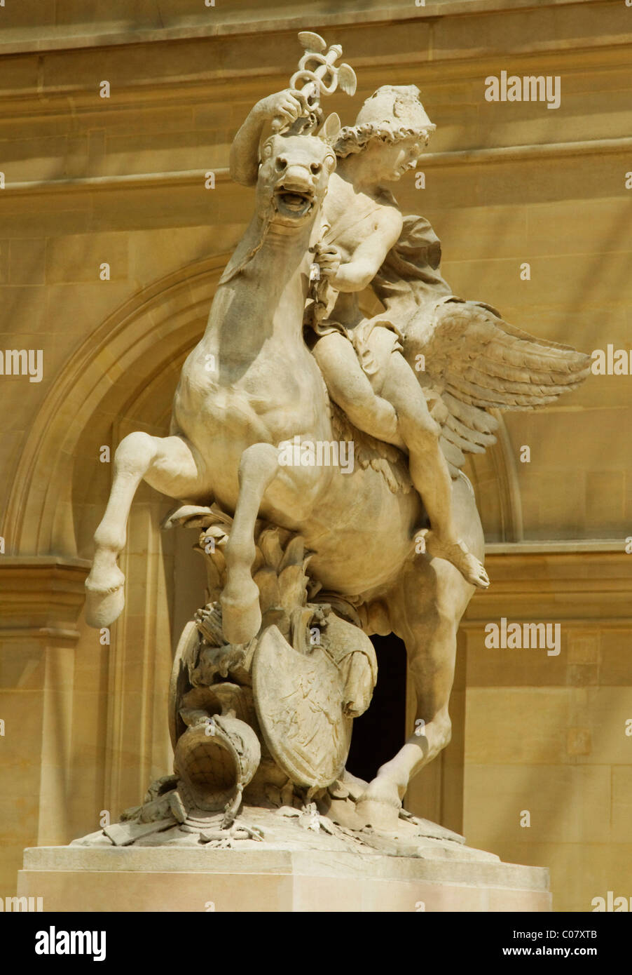 Statue in a museum, Musee du Louvre, Paris, France Stock Photo - Alamy