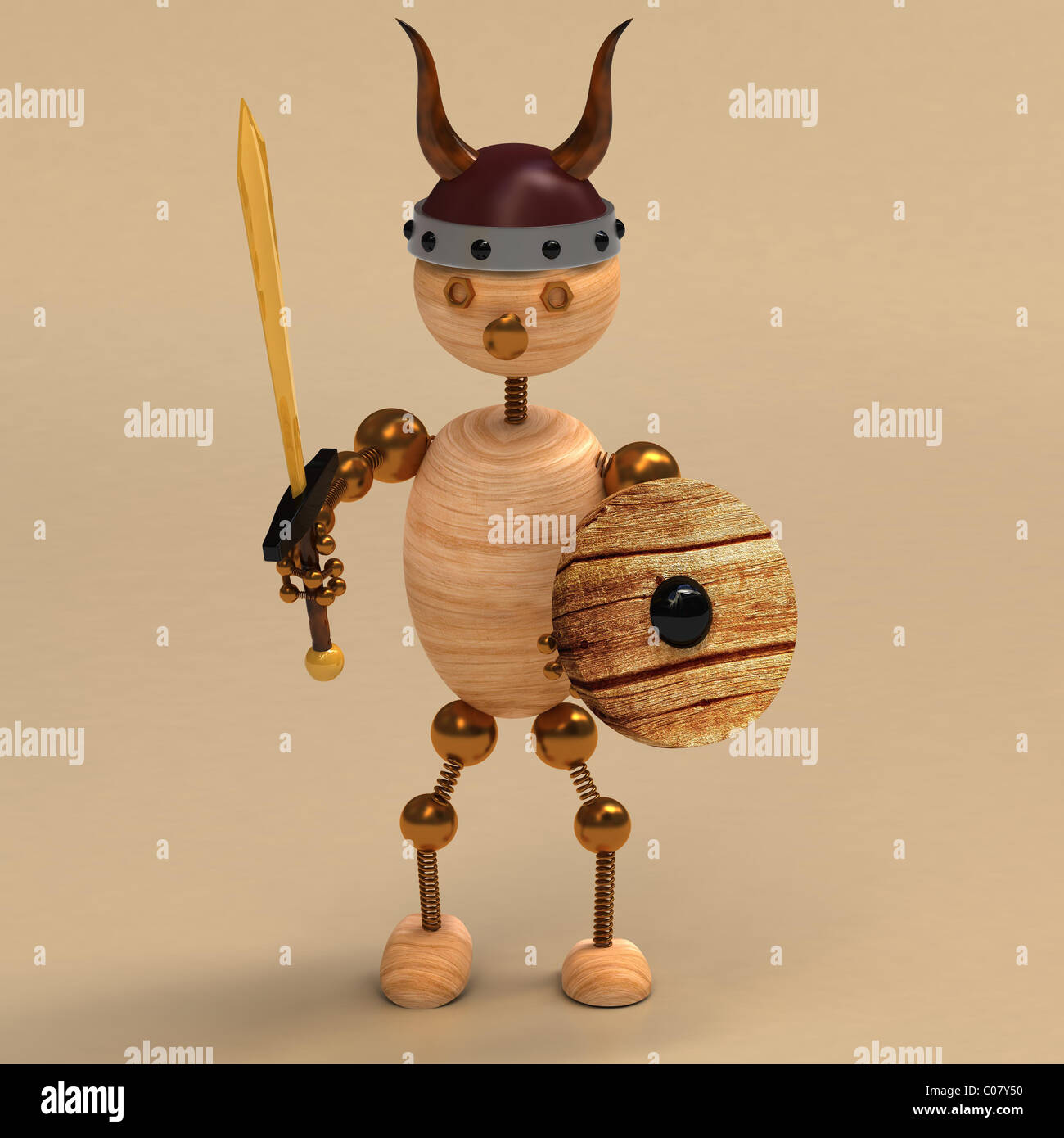 Viking wood man Stock Photo - Alamy