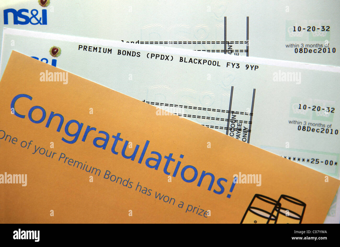 Premium bond cheque hi-res stock photography and images - Alamy