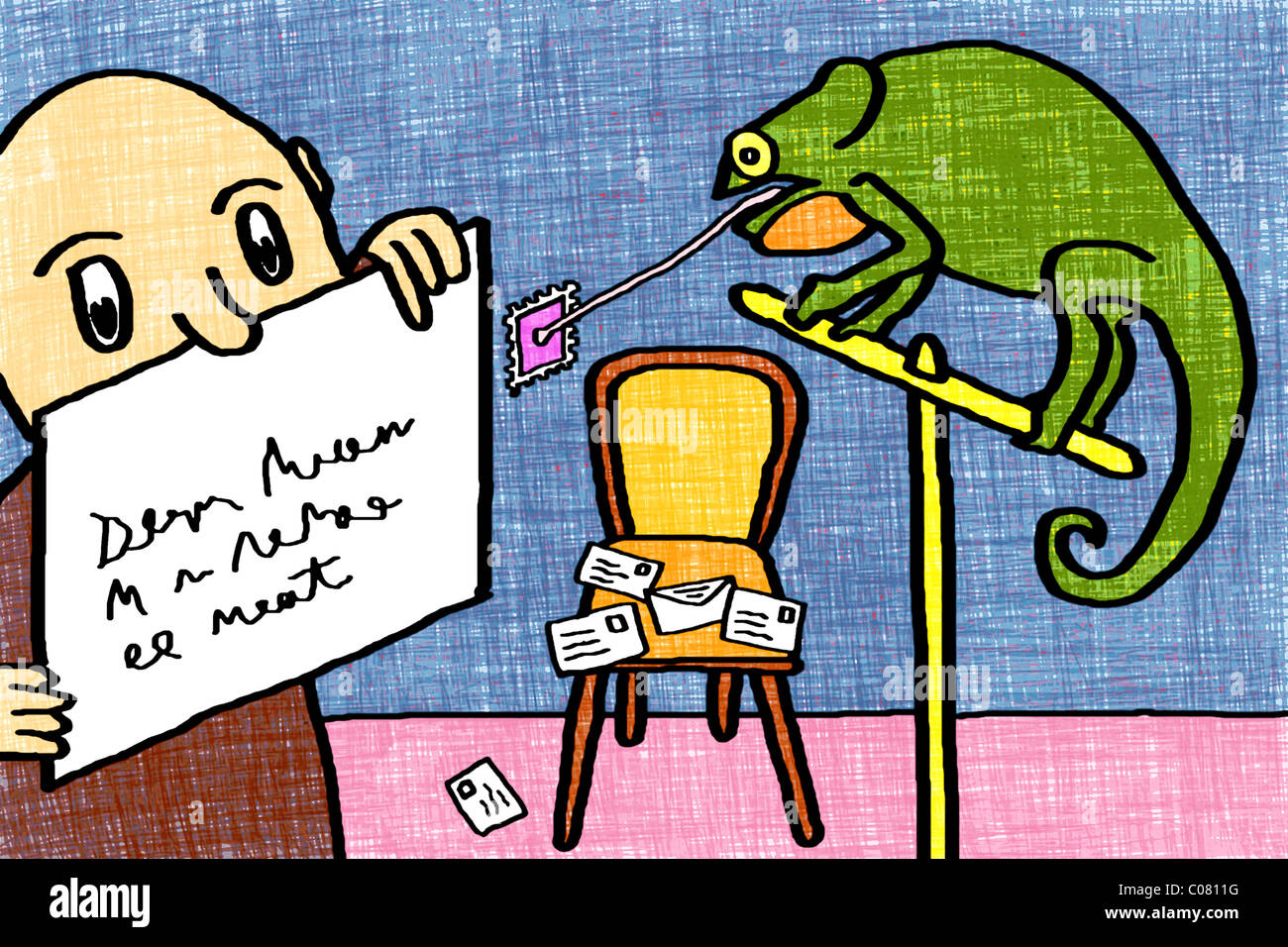 Man drawing cartoon hi-res stock photography and images - Alamy