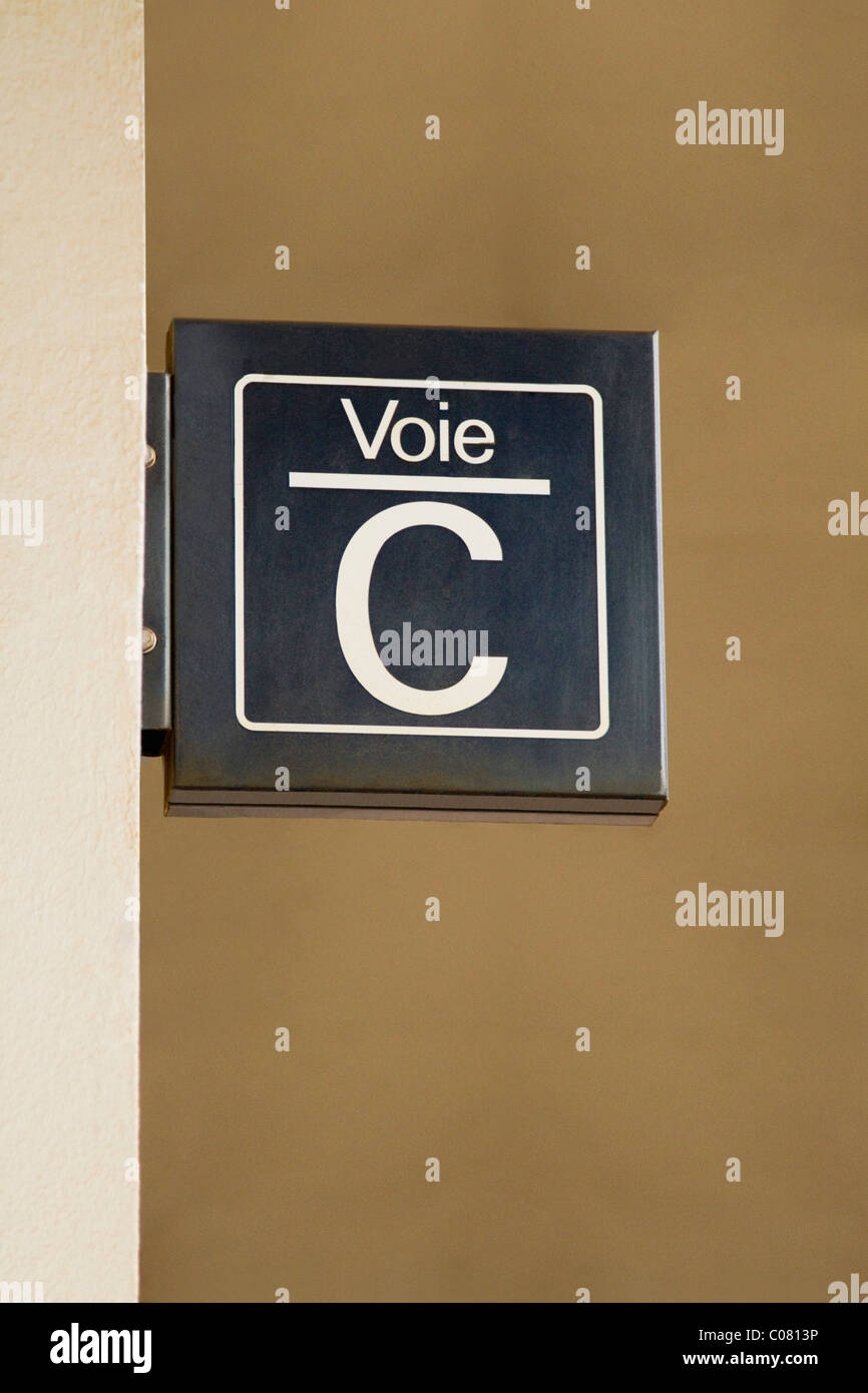 Close-up of a signboard, Paris, France Stock Photo - Alamy