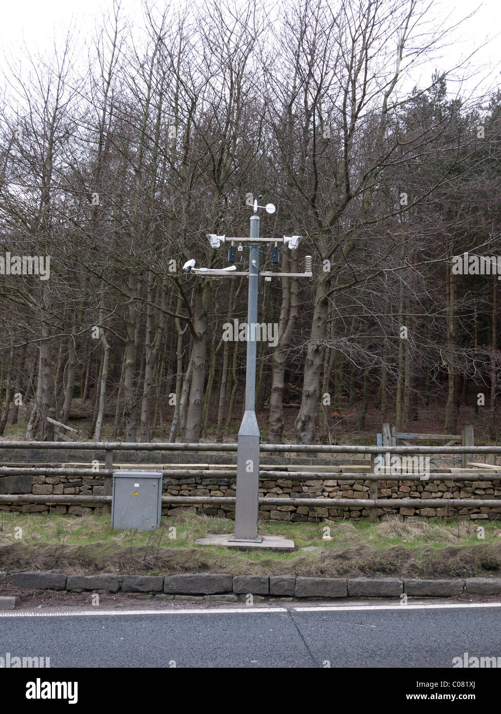 Roadside weather station, Crowden-In-Longdendale, Glossop, Derbyshire ...