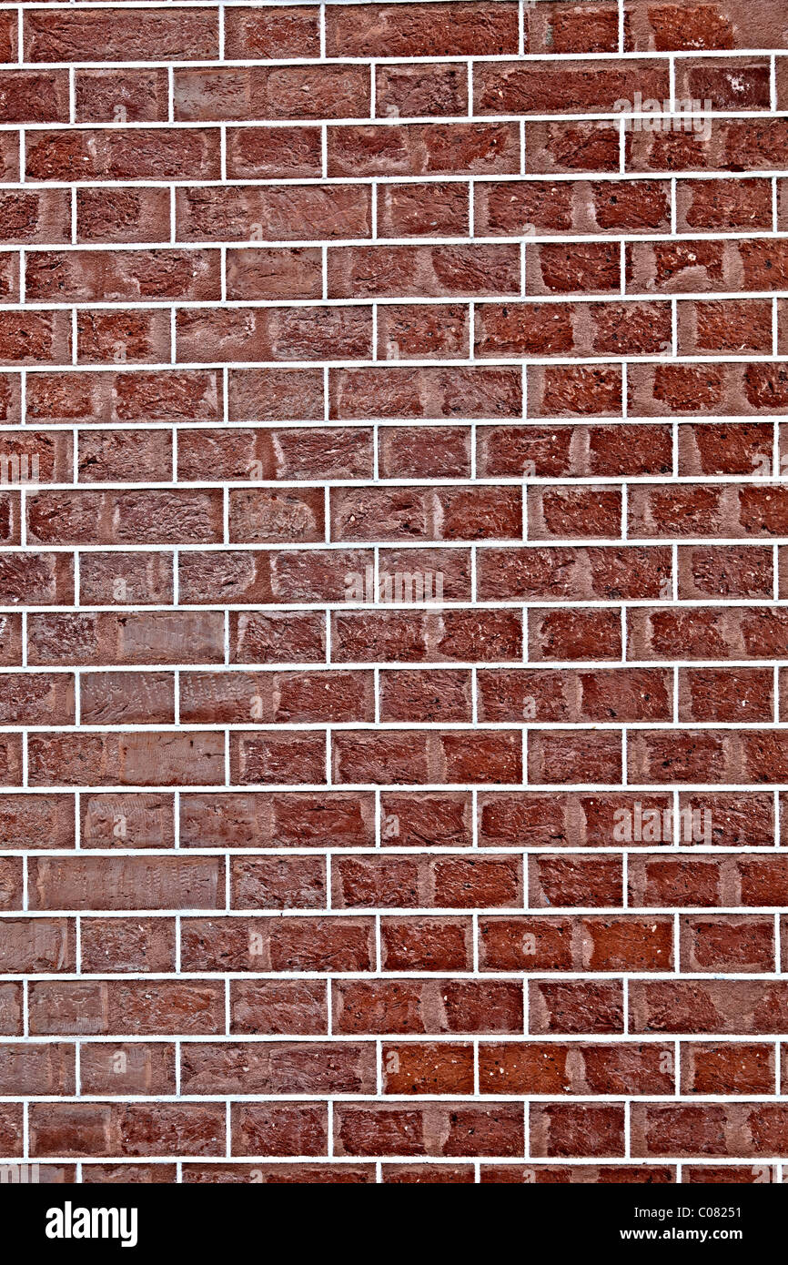 Close-up of a heavily pointed brick wall Stock Photo - Alamy