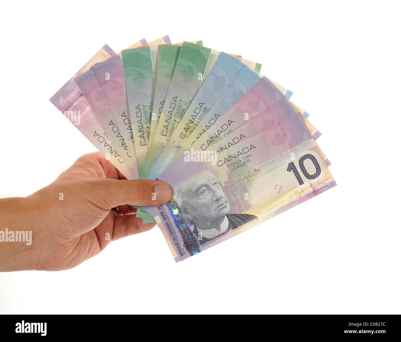 Bank notes hand fan various currencies hi-res stock photography and ...