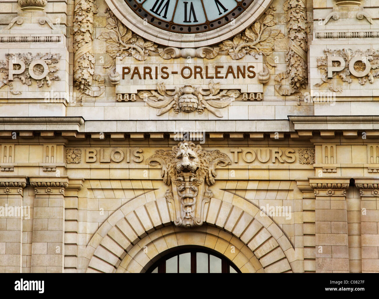 Clock at a railway station, Paris Orleans Station Clock, Paris, France ...