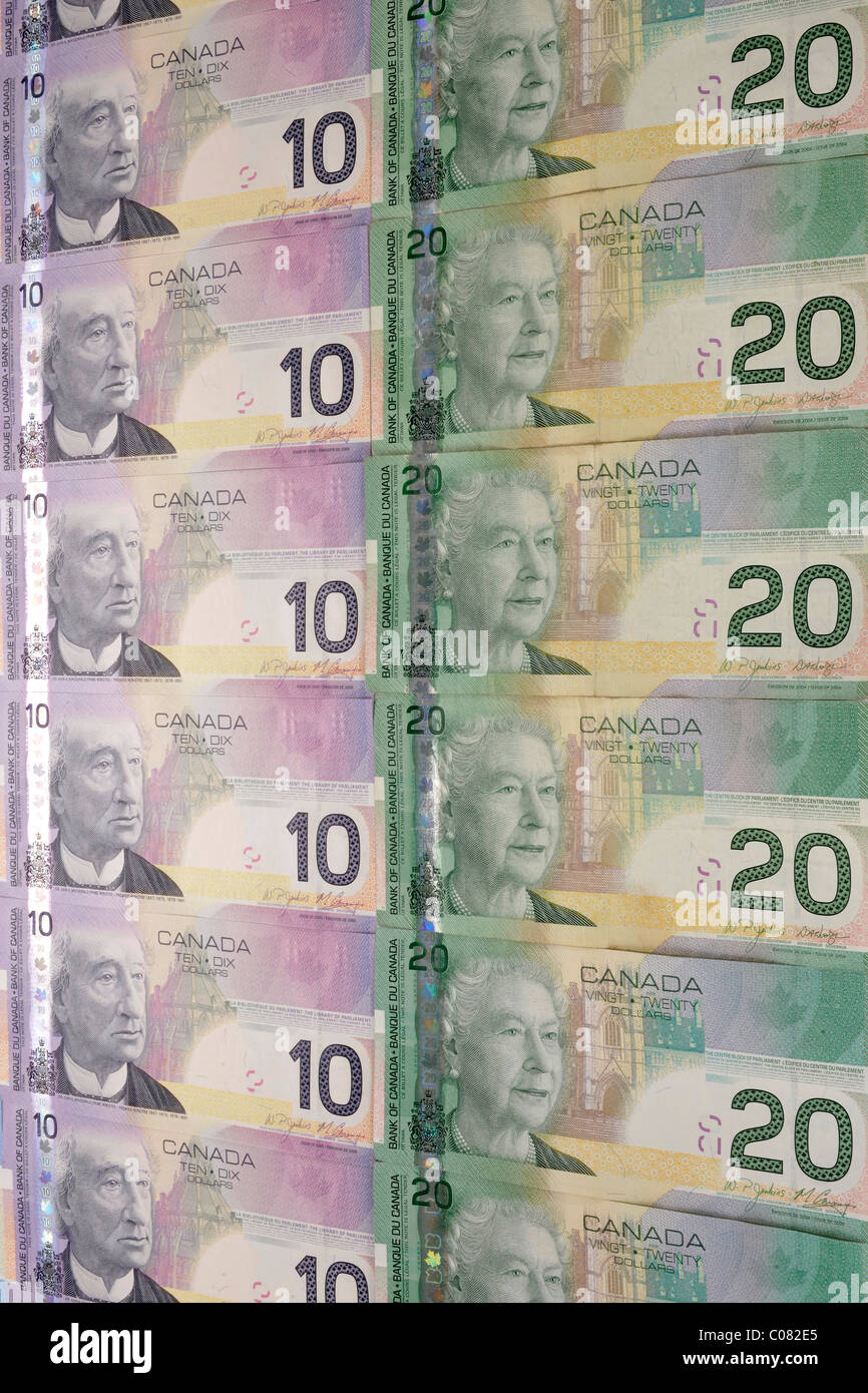 10 dollar bill canada hi-res stock photography and images - Alamy
