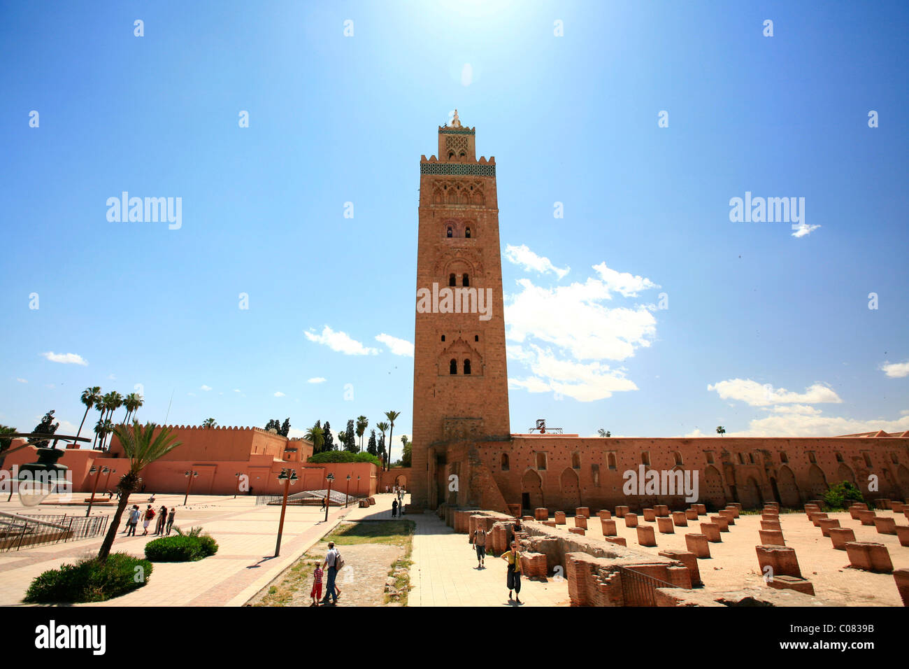 The Koutoubia Mosque in the historic Medina quarter, landmark of the ...