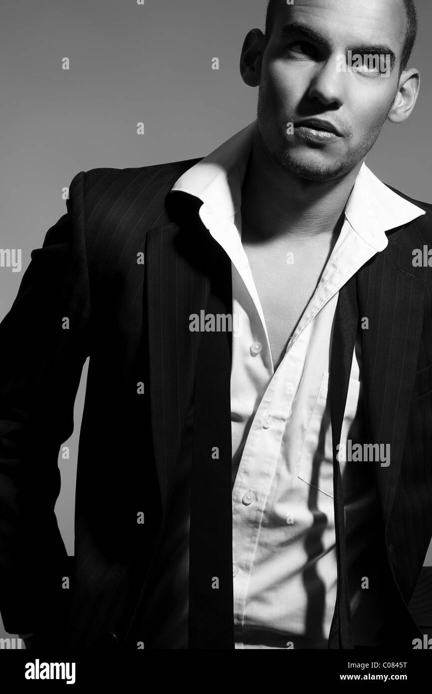 Doubtful man Black and White Stock Photos & Images - Alamy