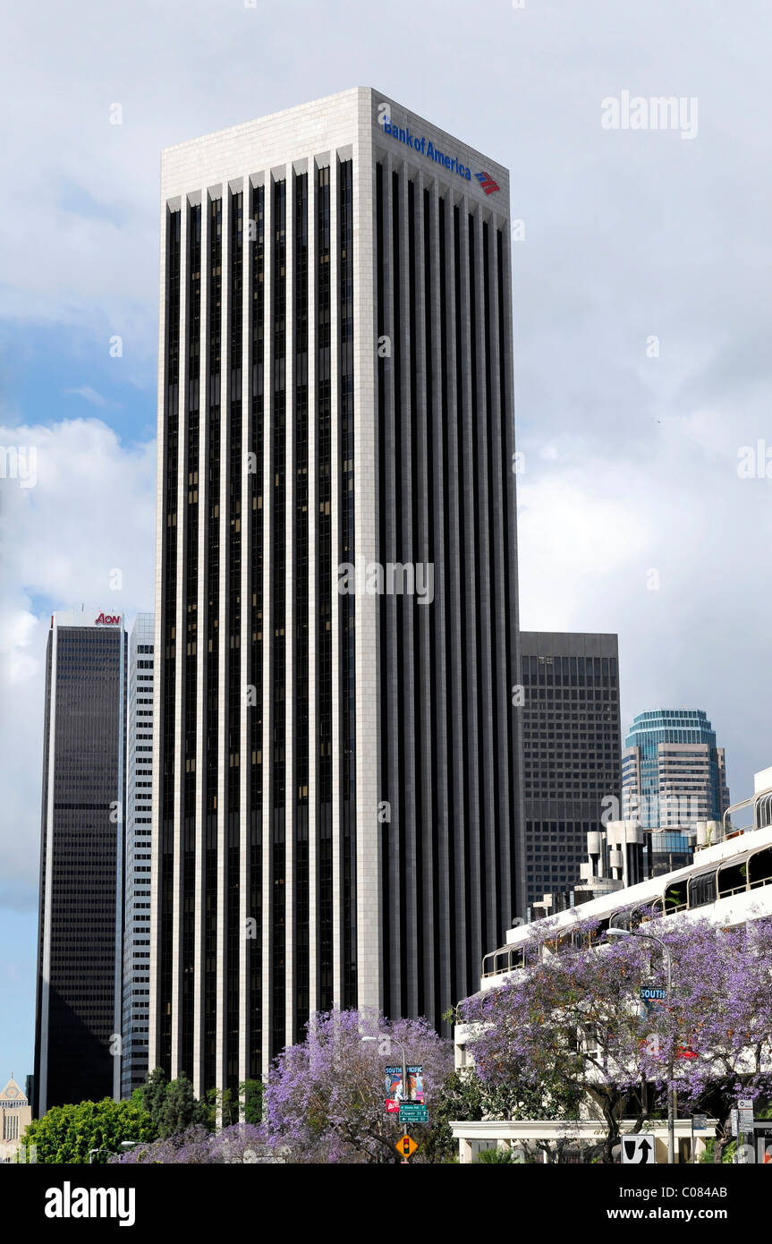High-rise buildings, Financial District, Los Angeles, California, USA ...