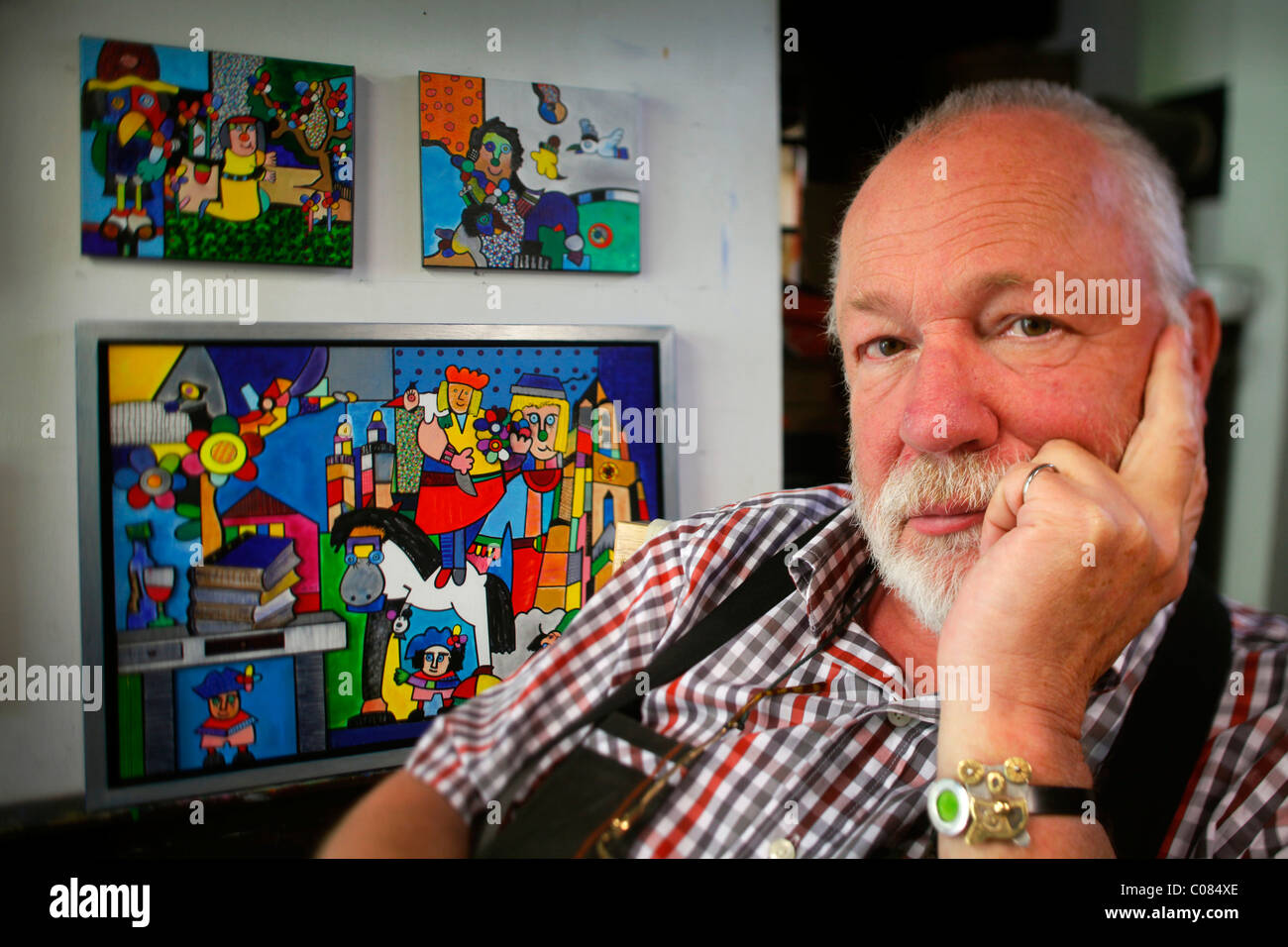 Coloured drawing personages hi-res stock photography and images - Alamy