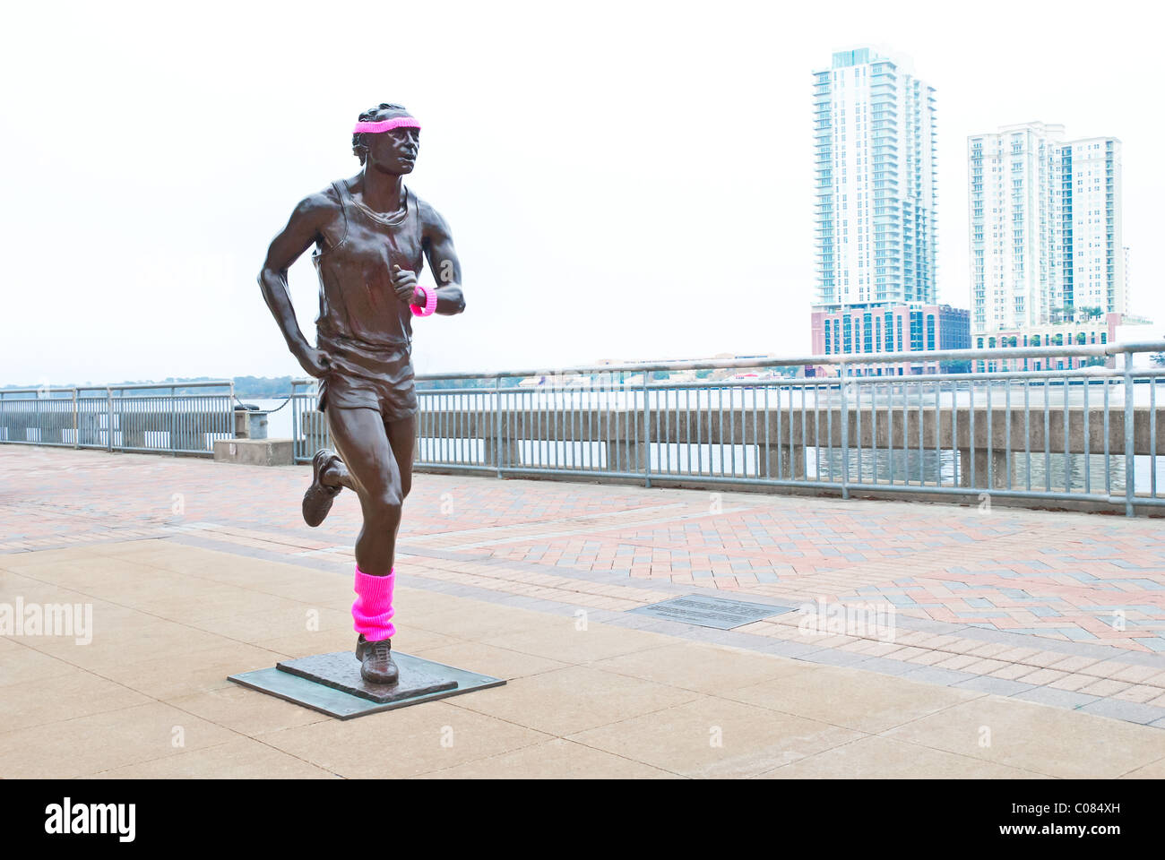 "River Runner" life-size bronze sculpture by Derby Ulloa, on the north ...