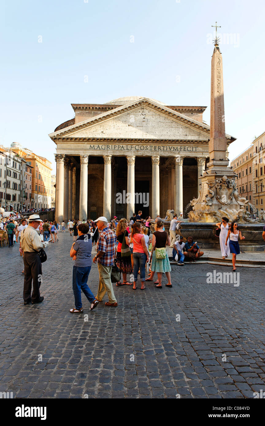 Pantheon at the Piazza della Rotonda, Rome, Italy, Europe Stock Photo ...