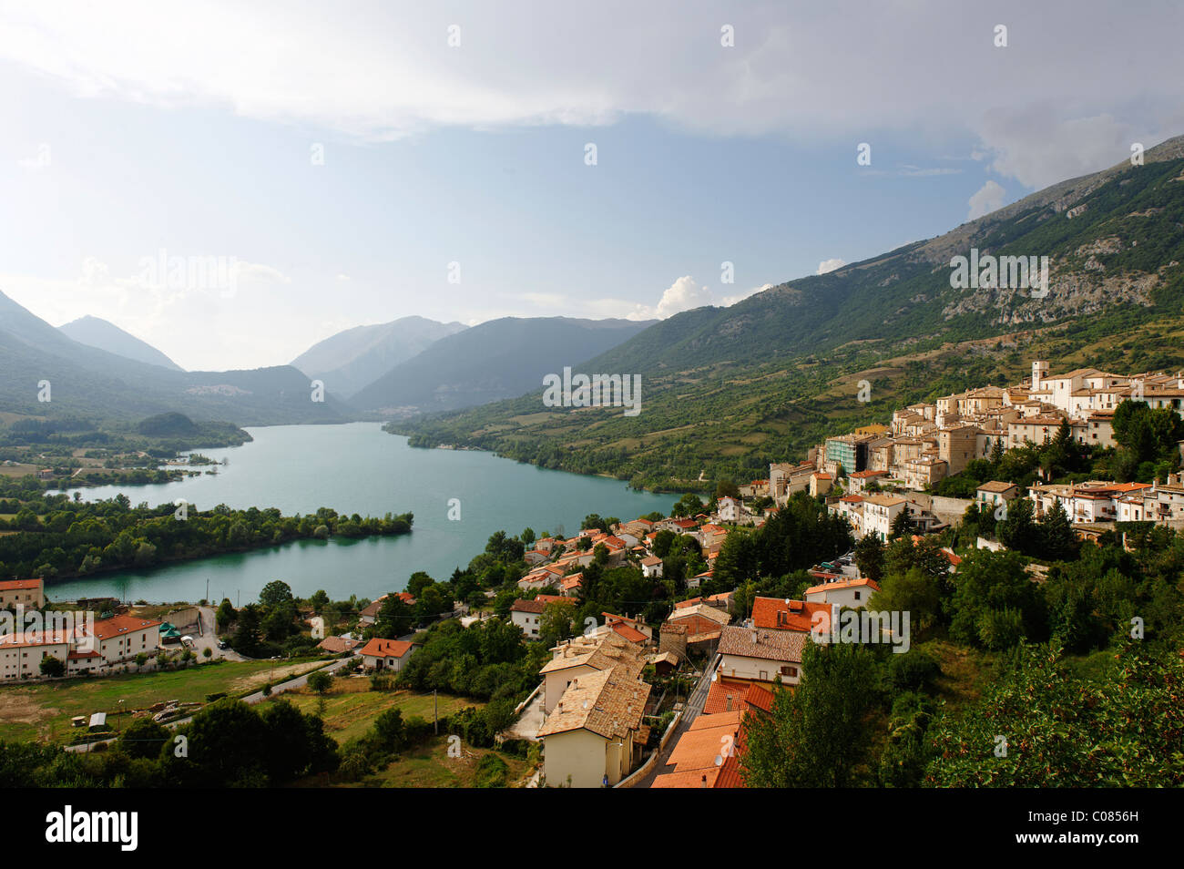 Barrea at the Lago di Barrea, Abruzzo National Park, Province of L ...