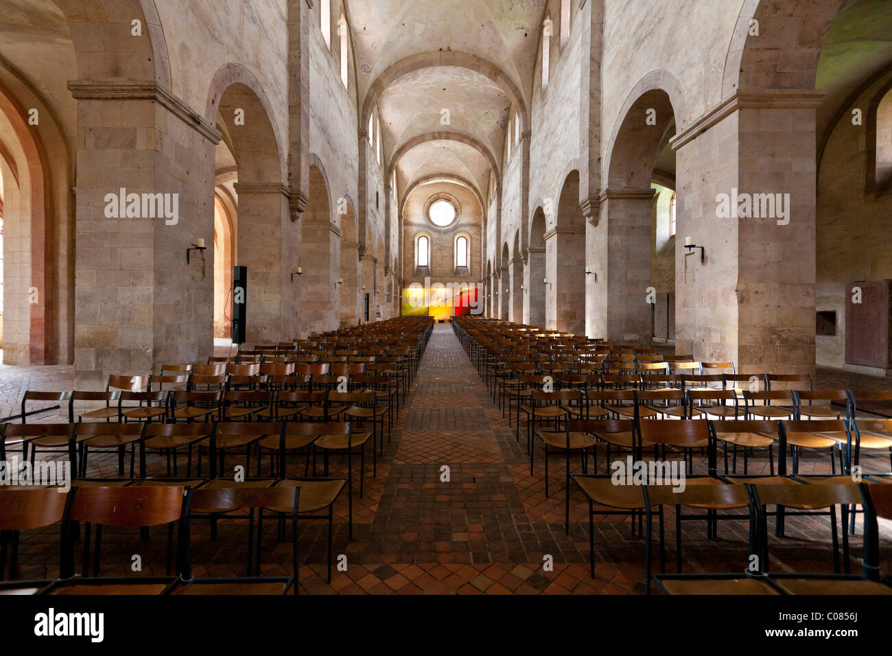 The old Kloster Eberbach Abbey, Eltville am Rhein, Rheingau, Hesse ...