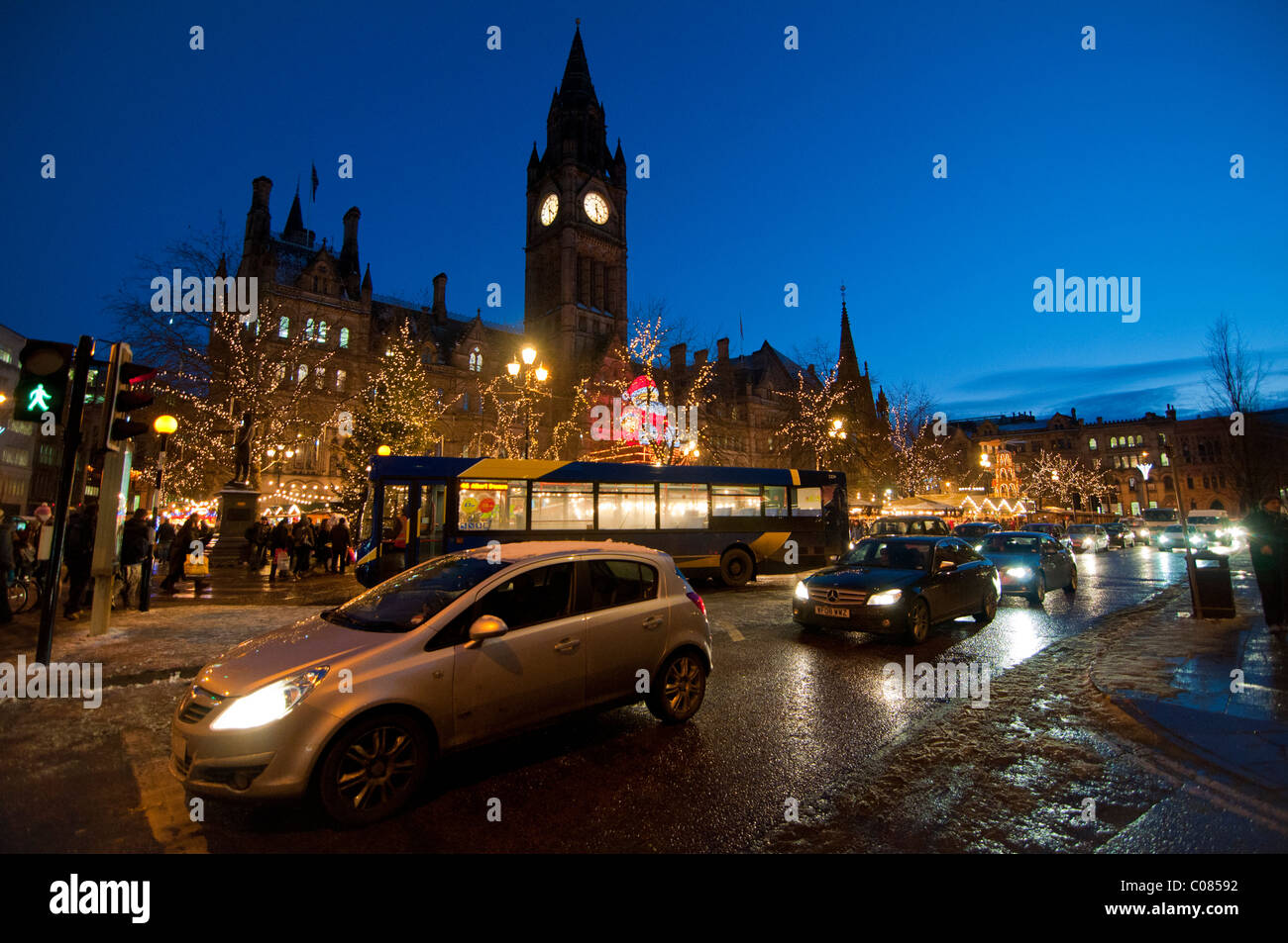 The Christmas Markets at Albert Square Manchester England November ...