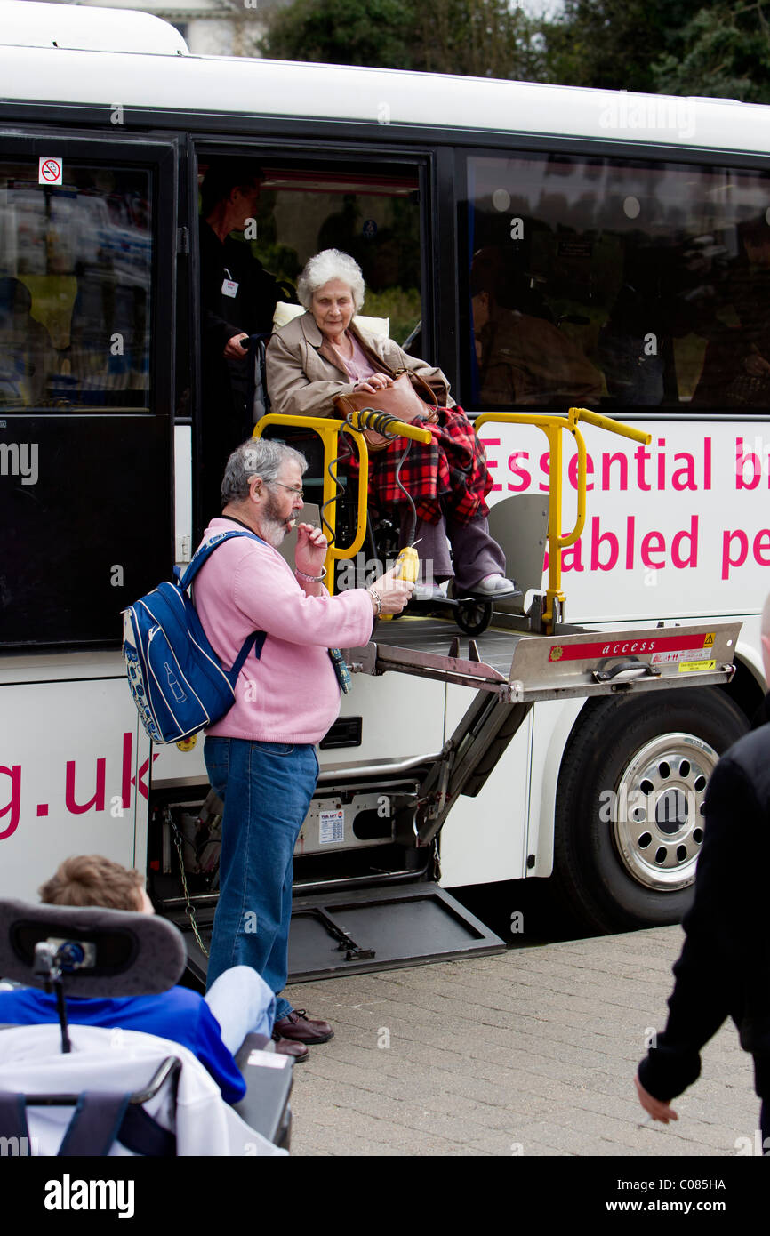 Specially adapted coaches for breaks for disabled people in wheel ...