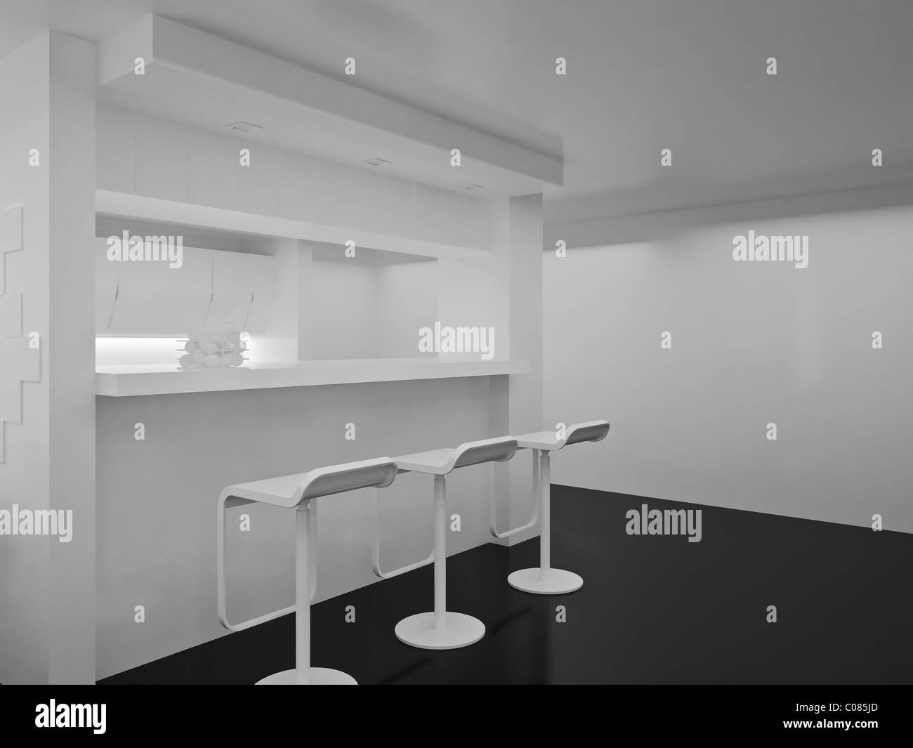 Interior of the modern room. High resolution image. 3d rendered ...