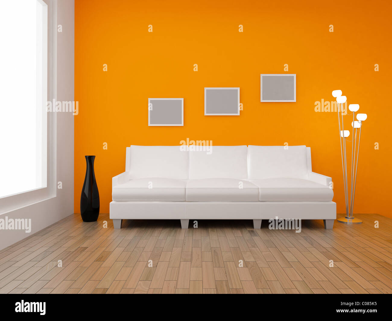 3d render home Interior. High resolution image. Apartments in a modern ...