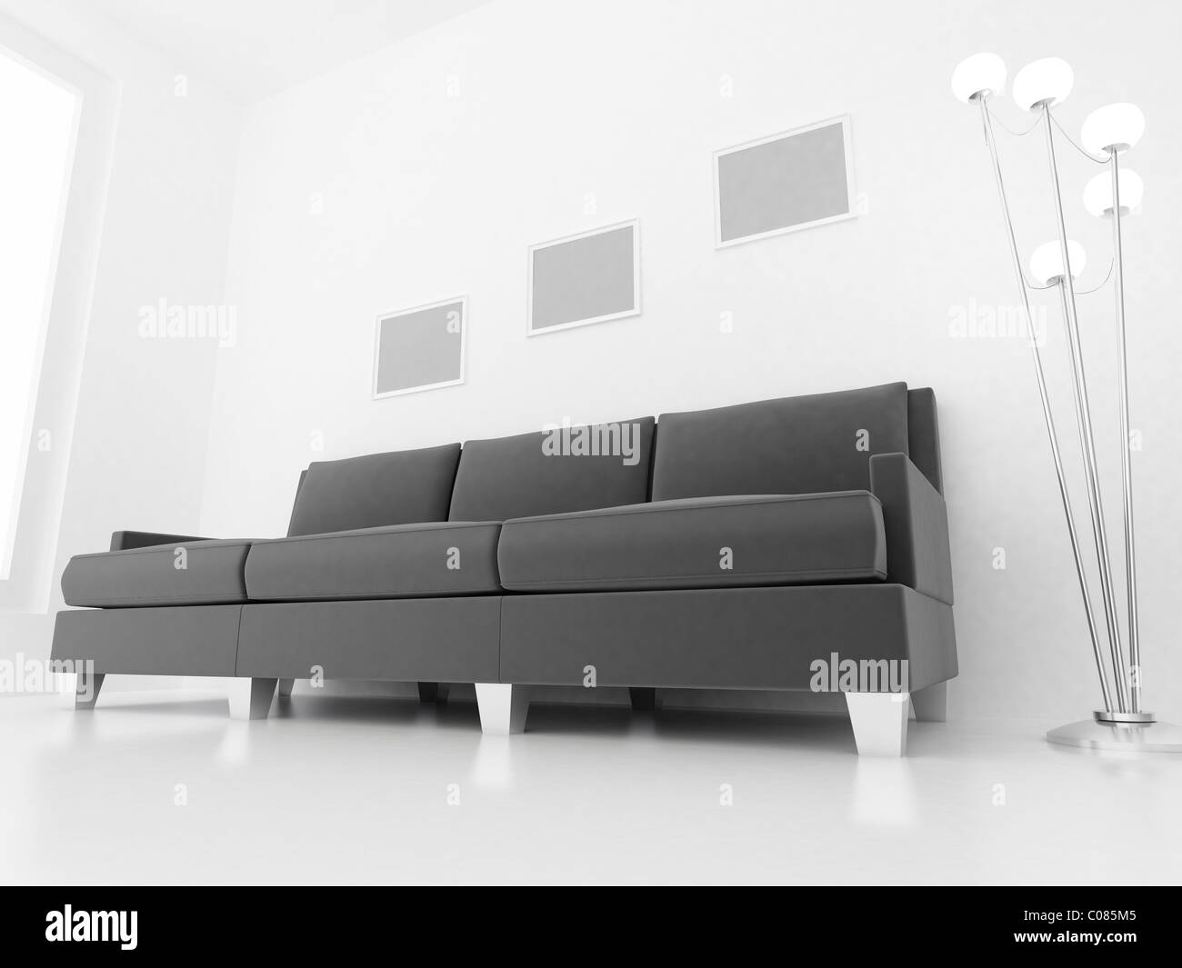 3d render home Interior. High resolution image. Apartments in a modern ...