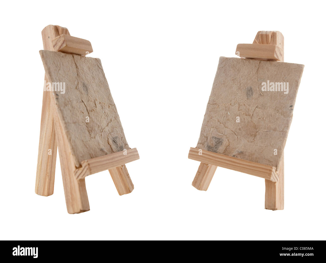 Two little canvas isolated on white background Stock Photo - Alamy