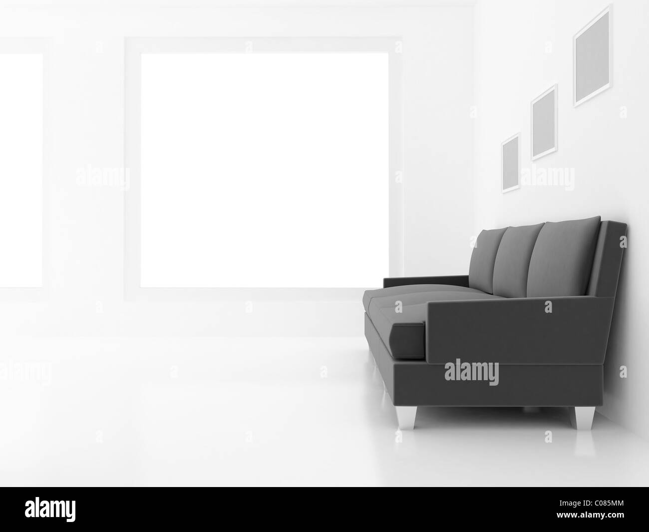 3d render home Interior. High resolution image. Apartments in a modern ...