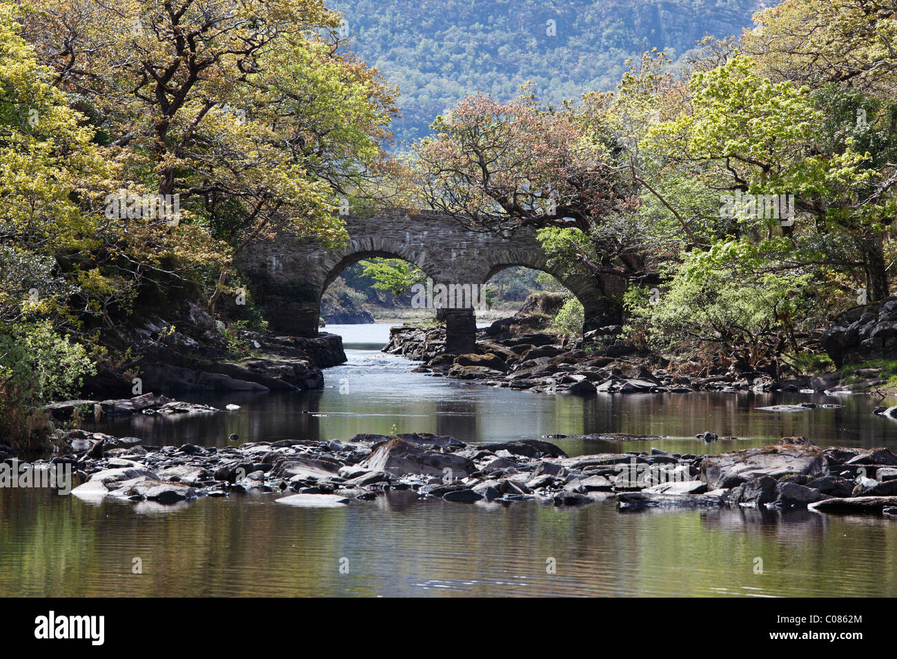 Old Weir Bridge, Meeting of the Waters, Killarney National Park, County ...