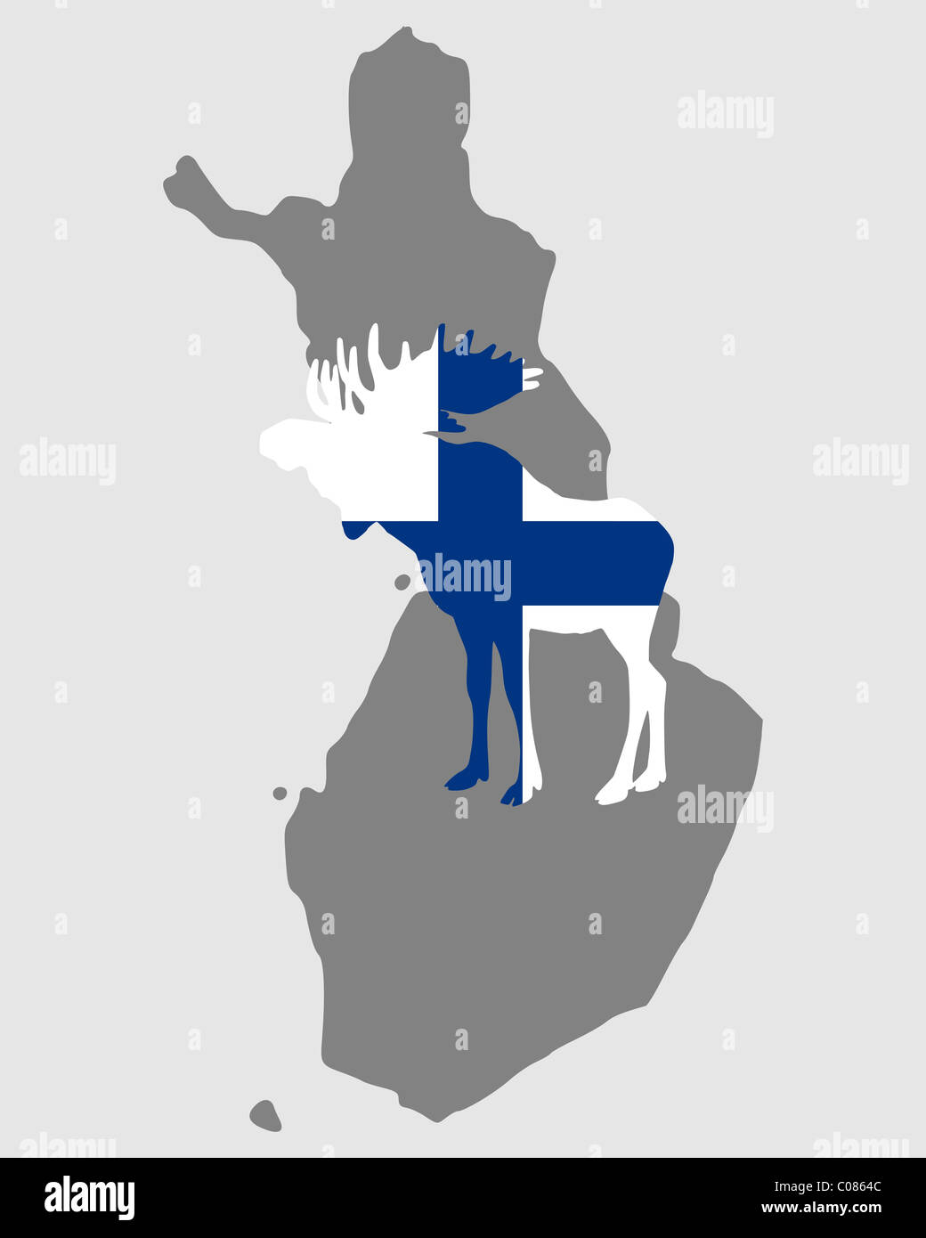 Finnish moose hi-res stock photography and images - Alamy