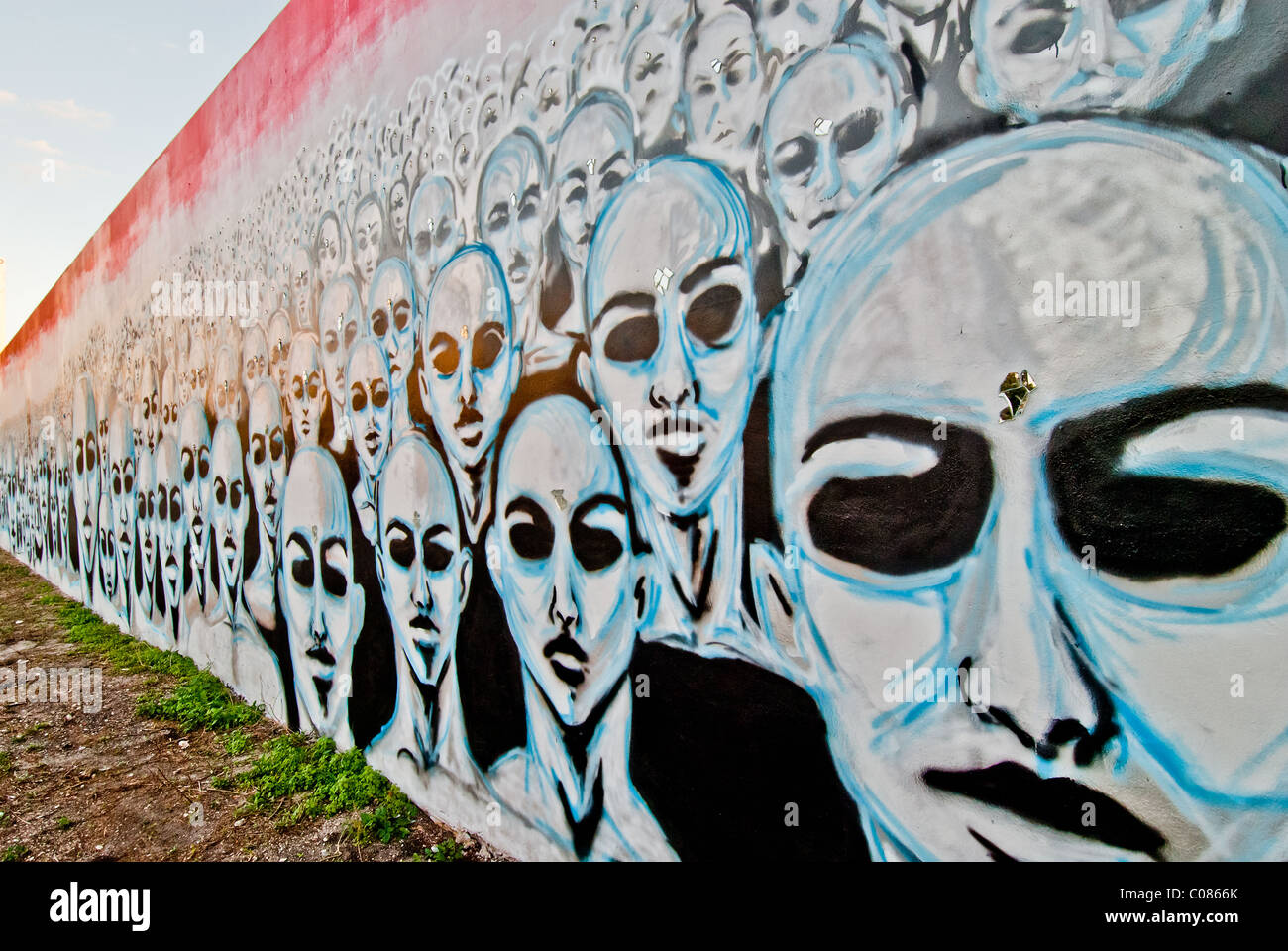 "The Lightwalker II" by Miami graffiti wall artist Subi on the side of ...