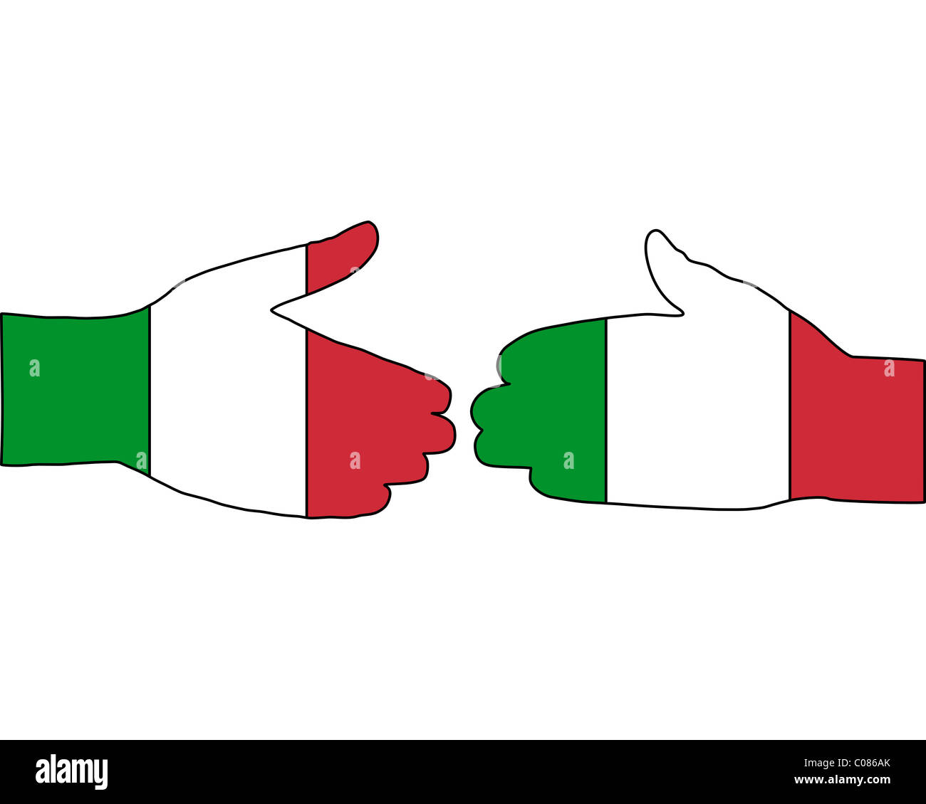 Italian handshake hi-res stock photography and images - Alamy