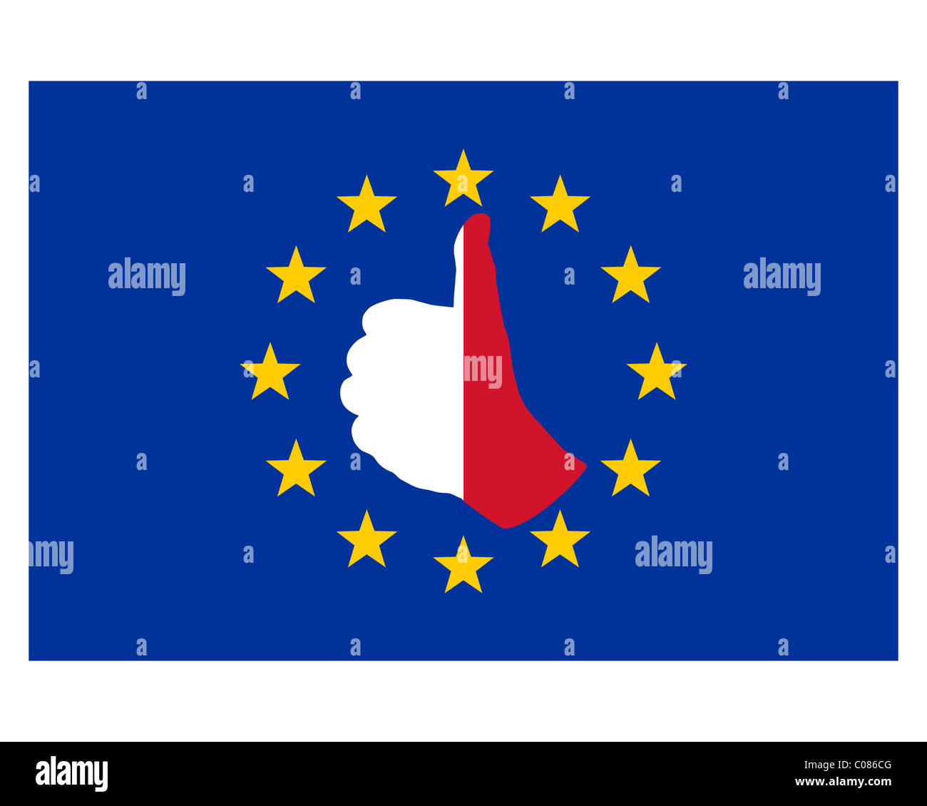 Malta hand signal Stock Photo - Alamy