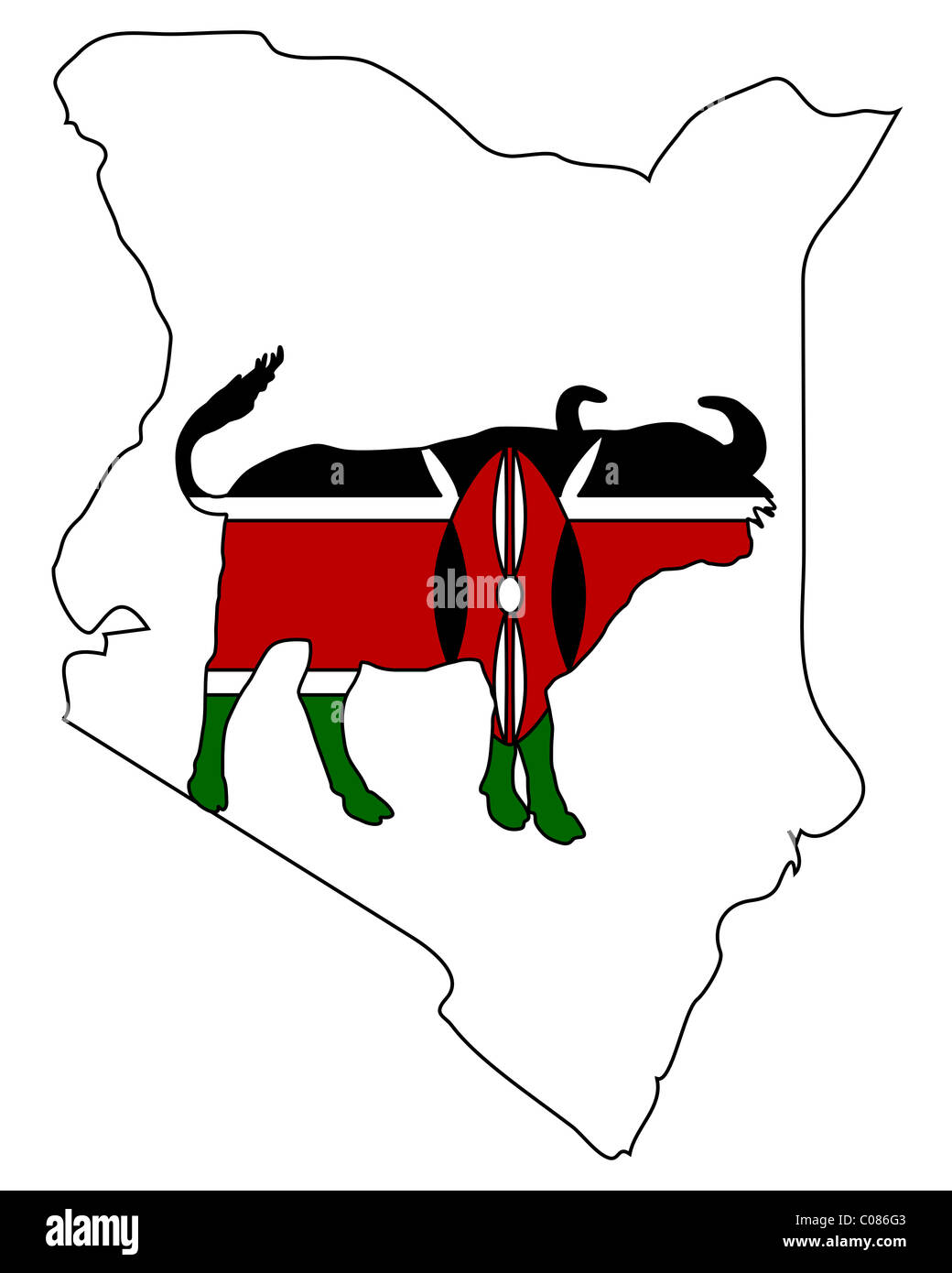 Kenya cape buffalo Stock Photo - Alamy