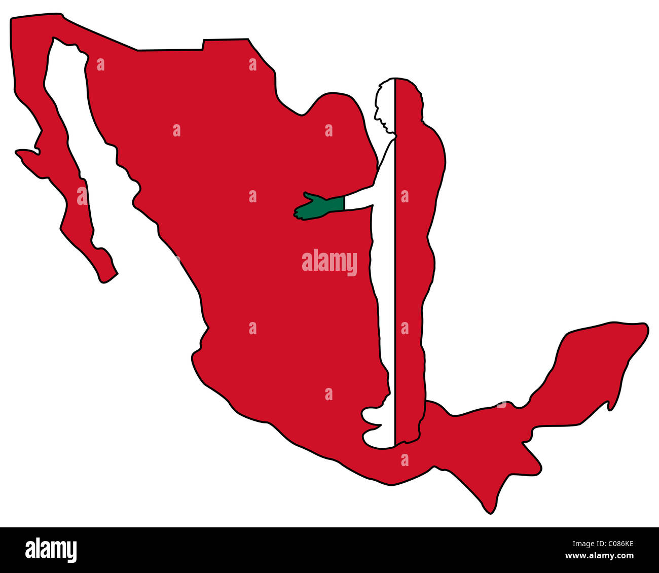 Mexico flag handshake hi-res stock photography and images - Alamy