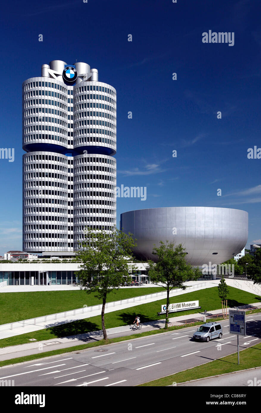 BMW high-rise building and BMW Museum, headquarters of the Bavarian ...